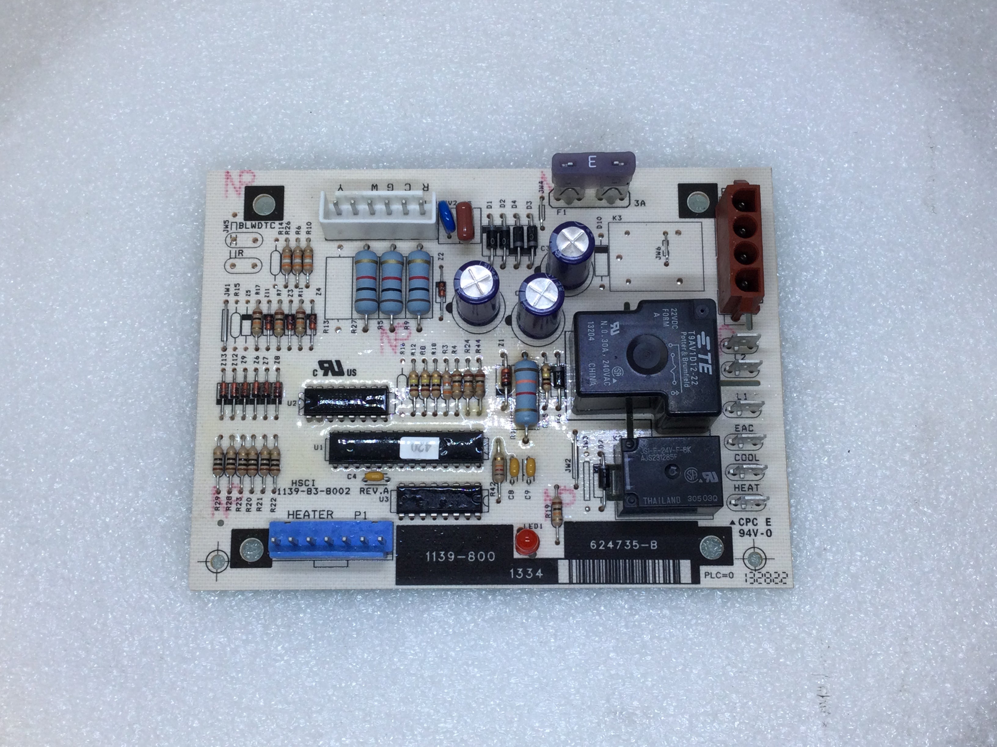 Nordyne 1139-800 624735-B Furnace Control Board