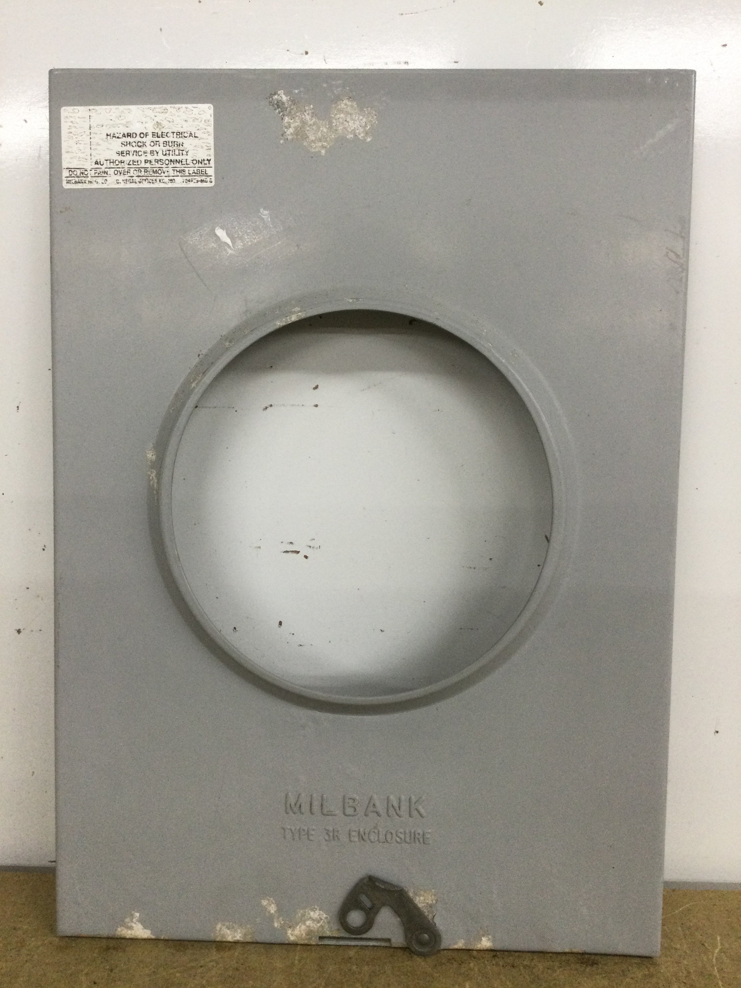 Milbank Type 3R Enclosure Cover, Meter Cover Only 15.5" X 11"