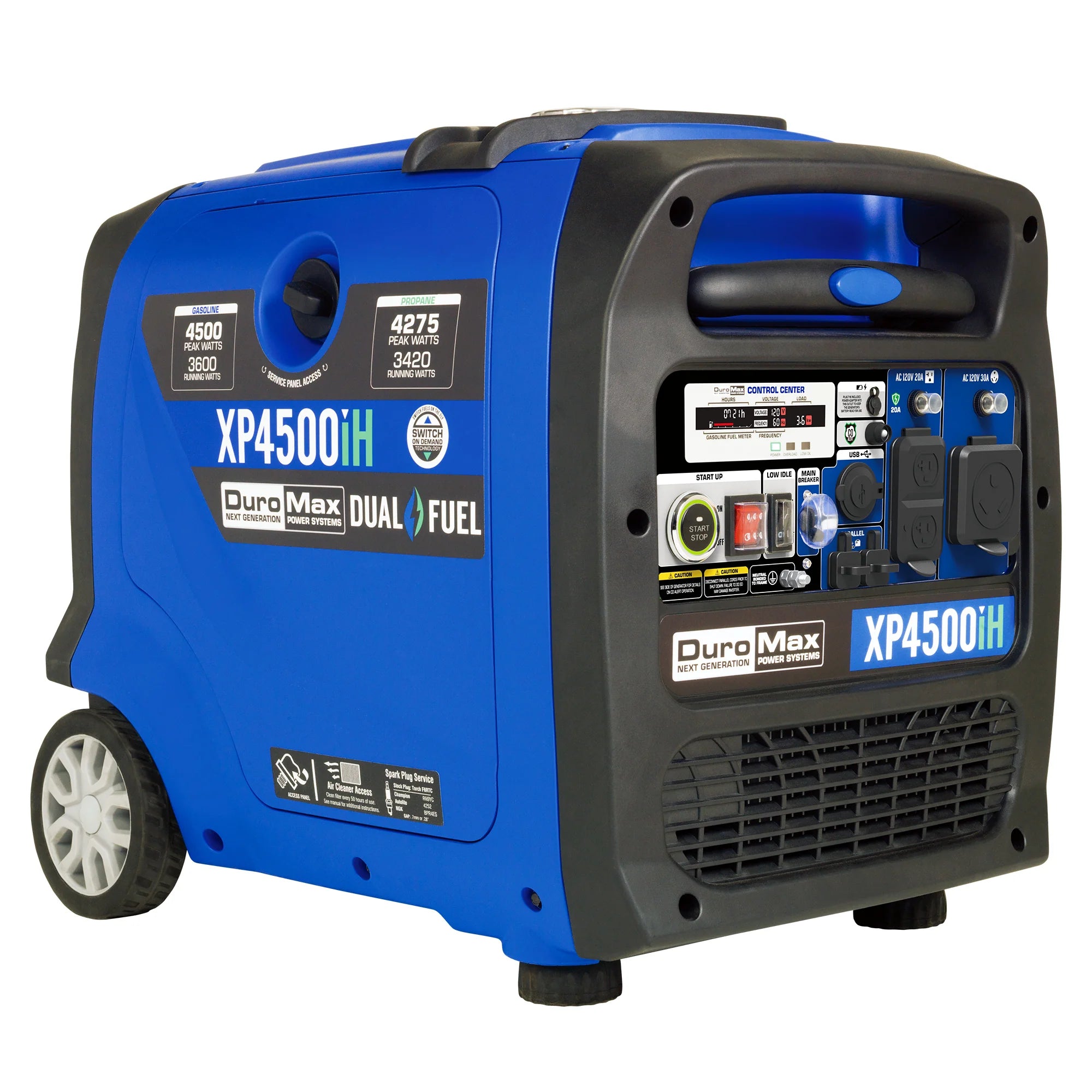 DuroMax XP4500iH 4,500 Watt Dual Fuel Portable Digital Inverter Genera