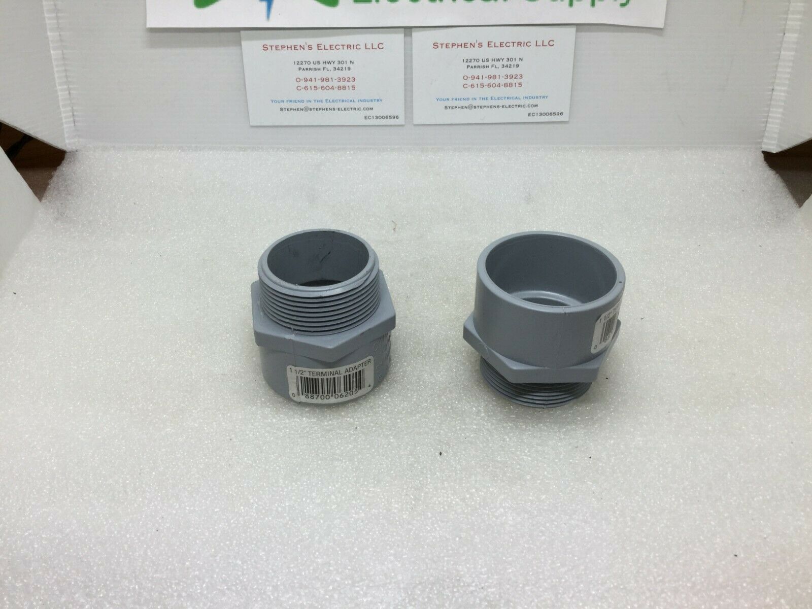 (2) Cantex Pvc Male Terminal Adapter Threaded 1-1/2 " Ul Schedule 40