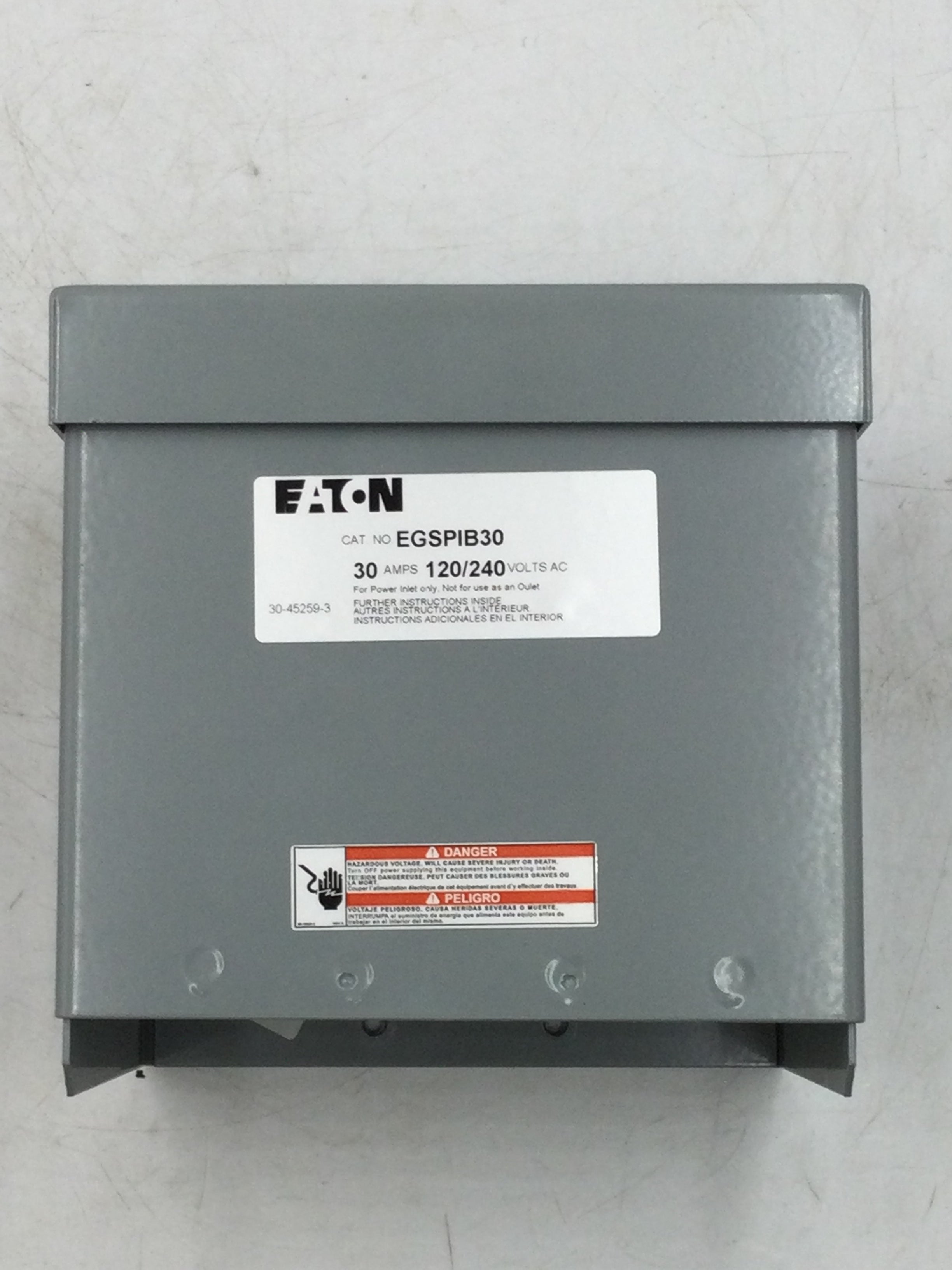 Eaton EGSPIB30 30 Amp Power Inlet Box