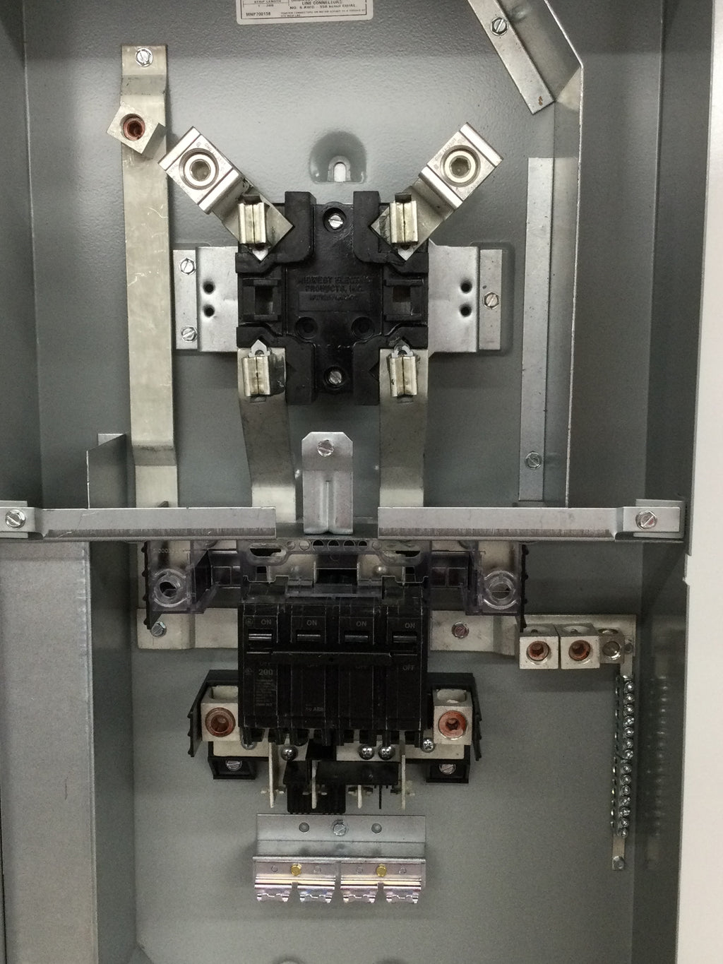 GE TSM420CSCUP Power Mark Gold 200 Amp 4-Space 8-Circuit Meter Socket