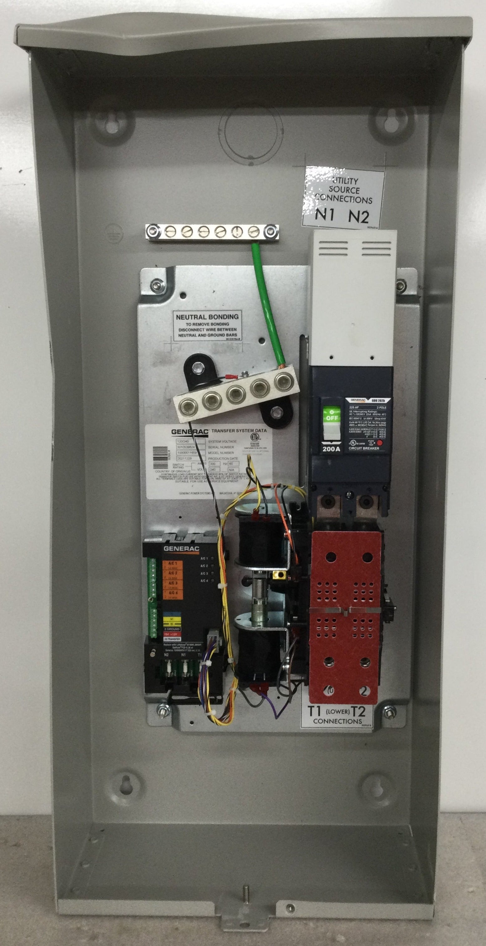 Generac 10000011659 200 Amp 240V Automatic Transfer Switch Single Phas