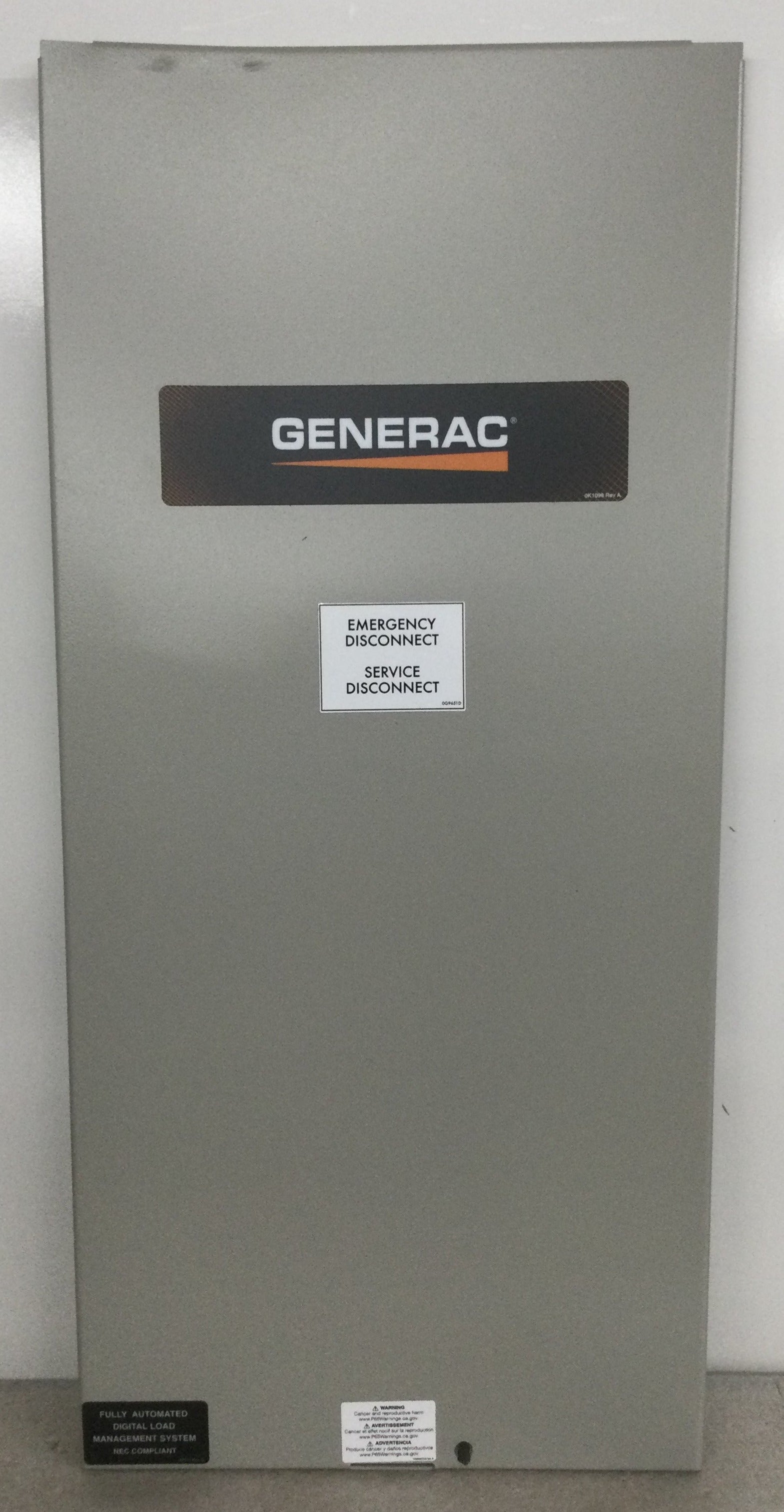 Generac 10000011659 200 Amp 240V Automatic Transfer Switch Single Phas