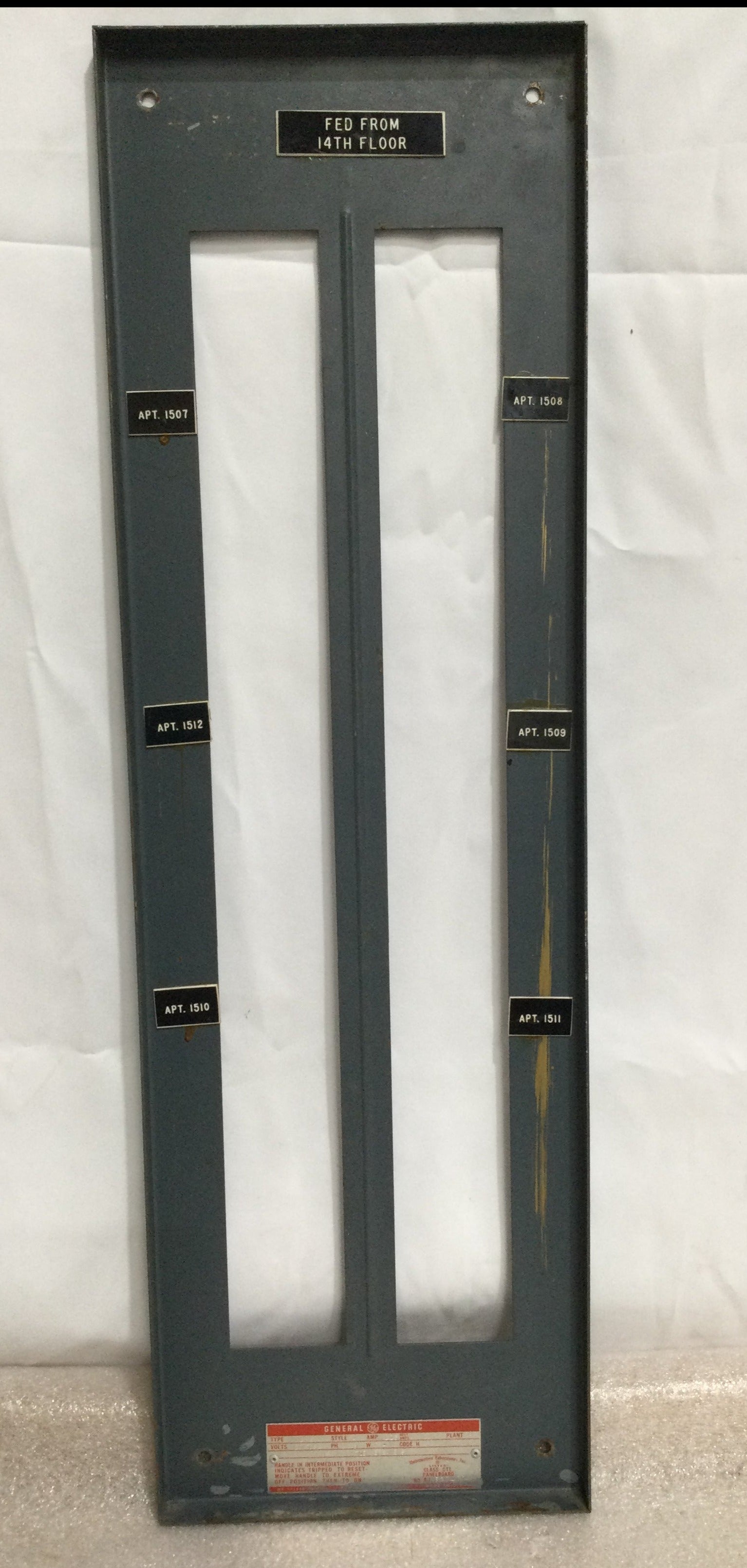 GE General Electric 225 Amp 120/208v 3 Phase 4 Wire Type NLAB Dead Fro