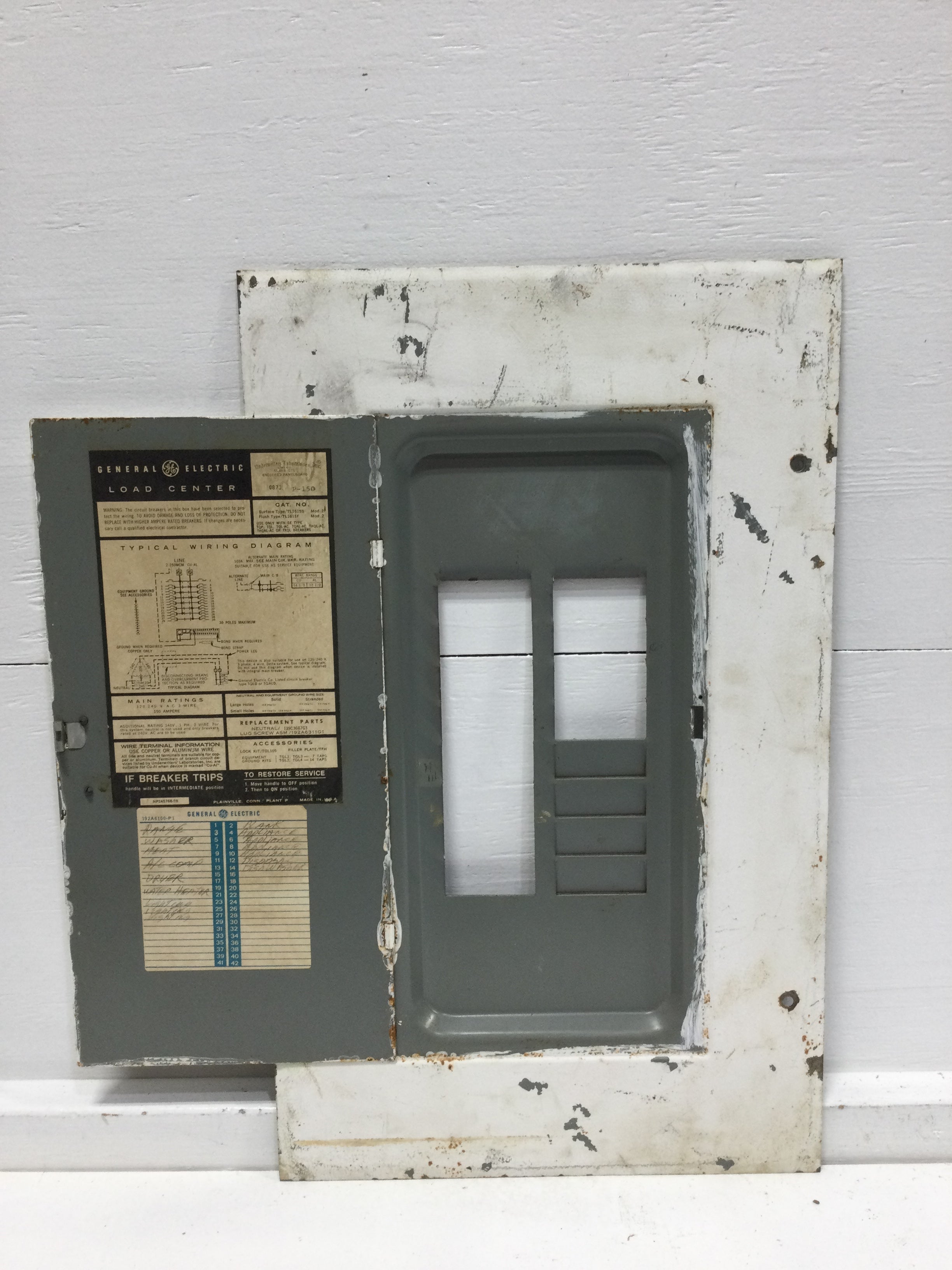 General Electric TL1615S/F 150 Amp 120/240V 3 Wire 30 Space 13 7/8" x