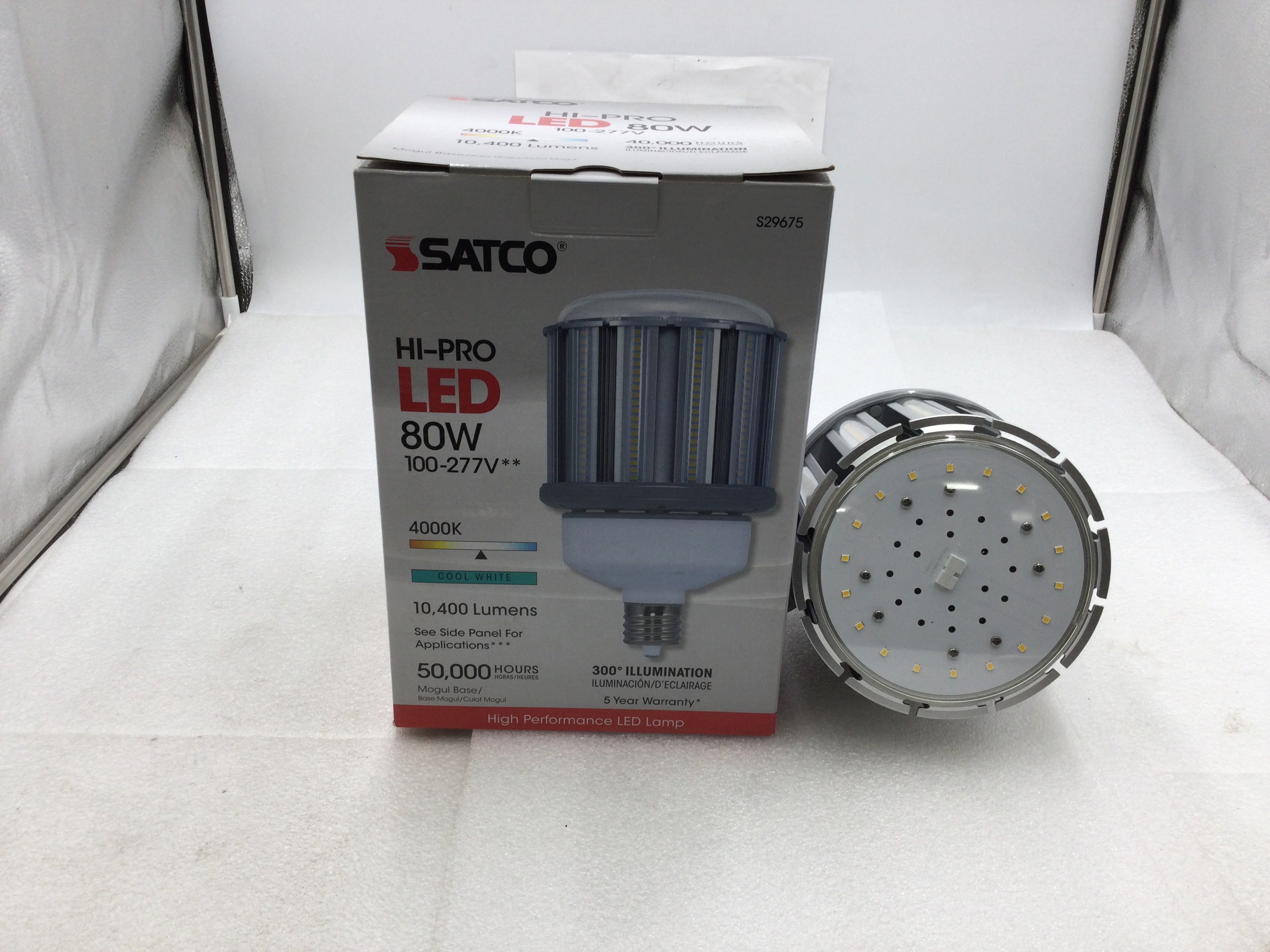 Satco S29675 80W Hi Pro High Performance LED Lamp 100-277V 14,400 Lume