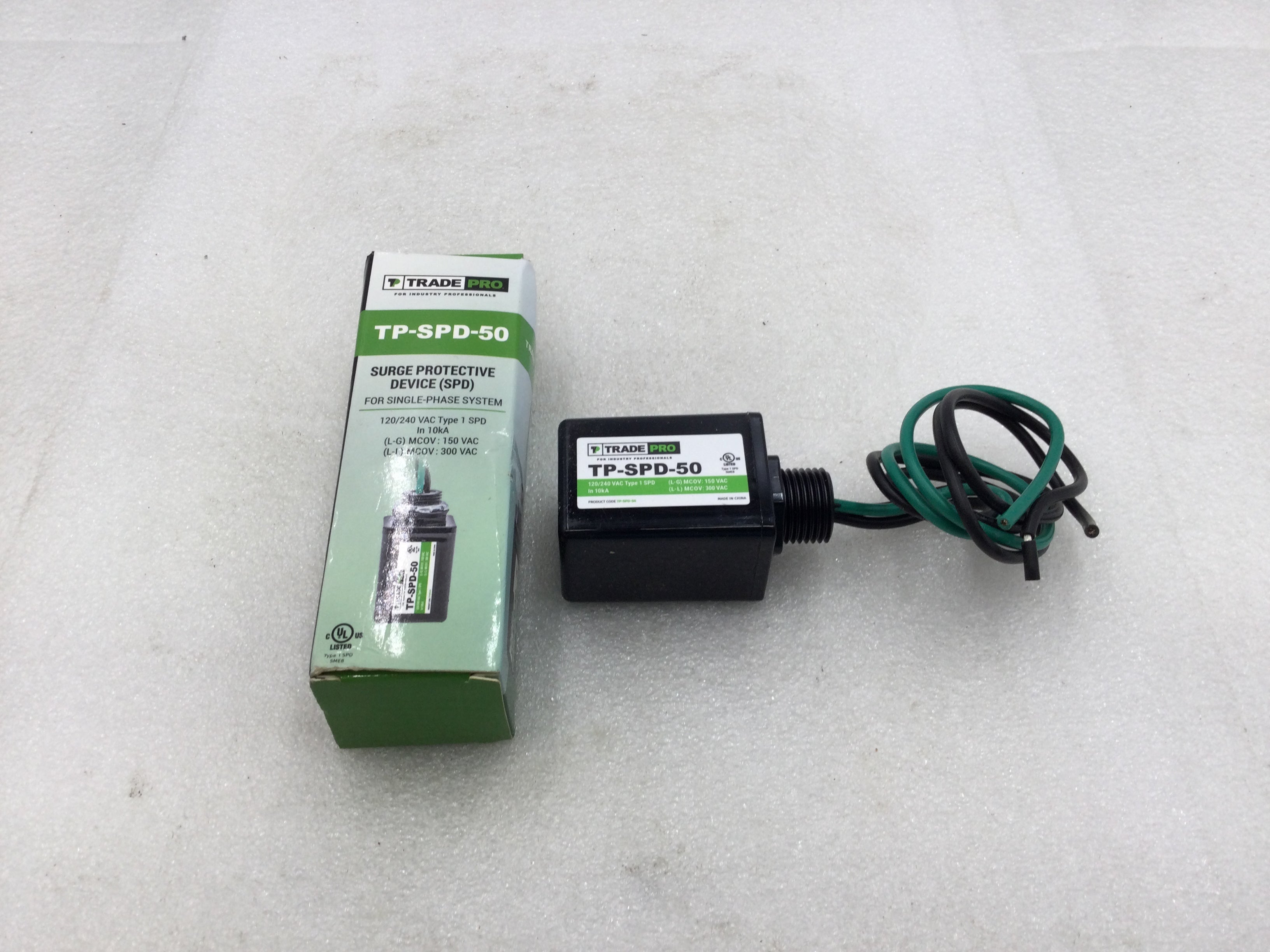Trade Pro TP-SPD-50 Surge Protection Device 120/240 VAC Single Phase T