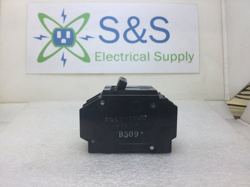 GE General Electric TQC2415WL 15 Amp 2 Pole 415 VAC Circuit Breaker