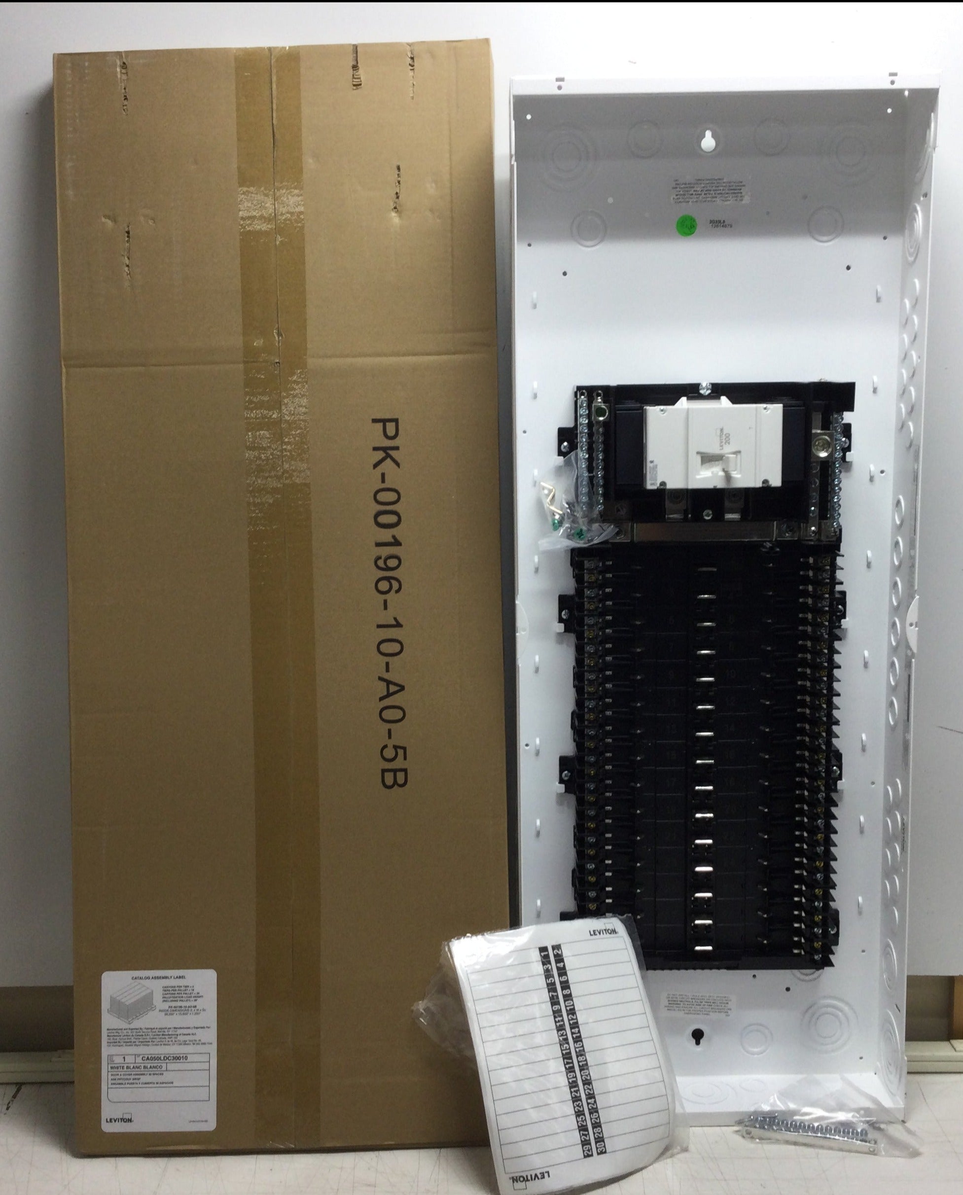 Levitron LP320-BDR Indoor Main Breaker Load Center with Door 200 AMP,