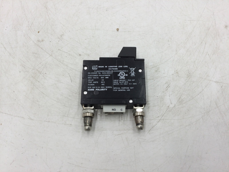 ABB 407998228 Bullet 50 Amp Circuit Breaker Gemini Power System