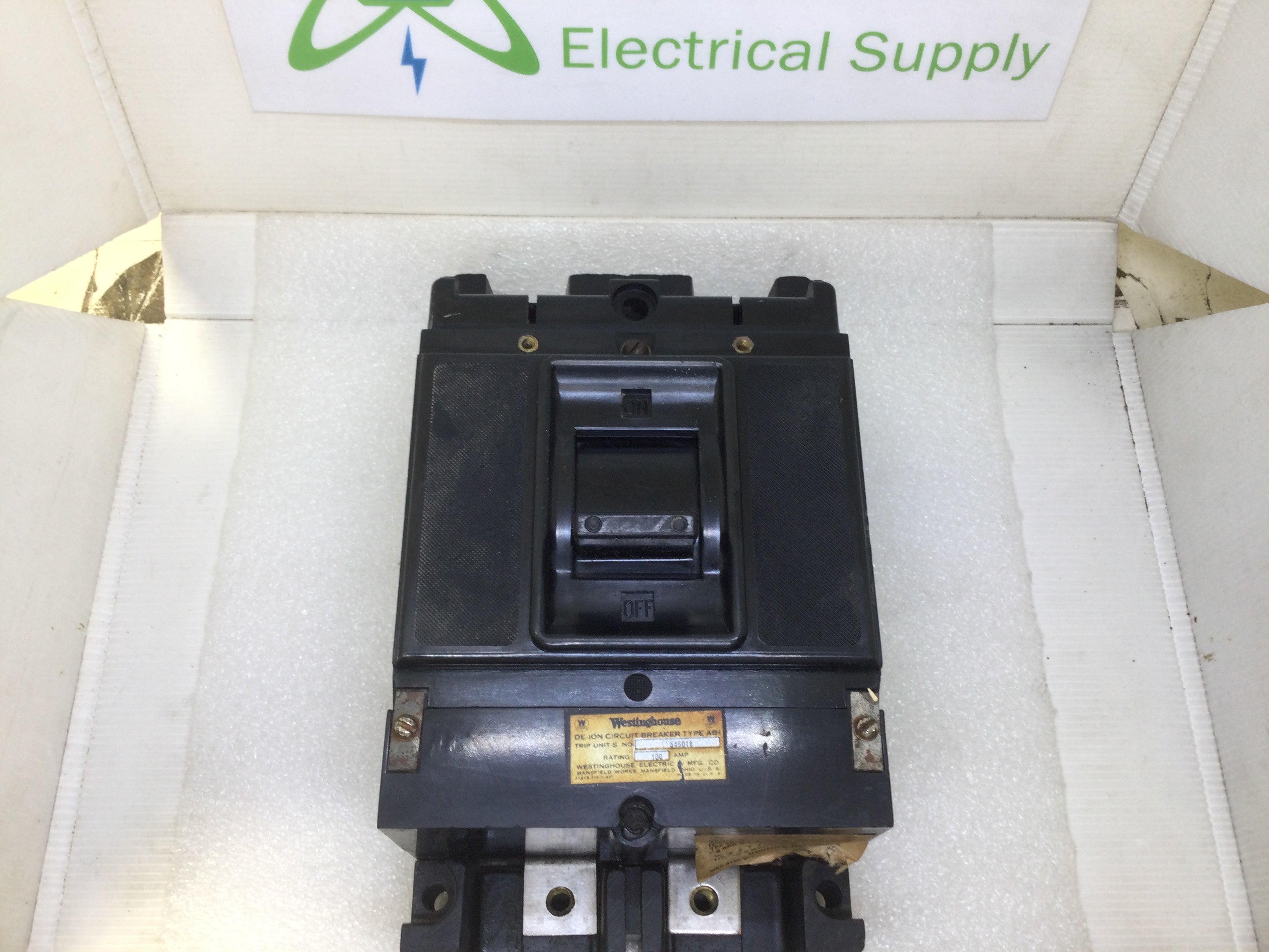 Westinghouse 545018 100 Amp 2 Pole De-Ion Circuit Breaker Type ABH