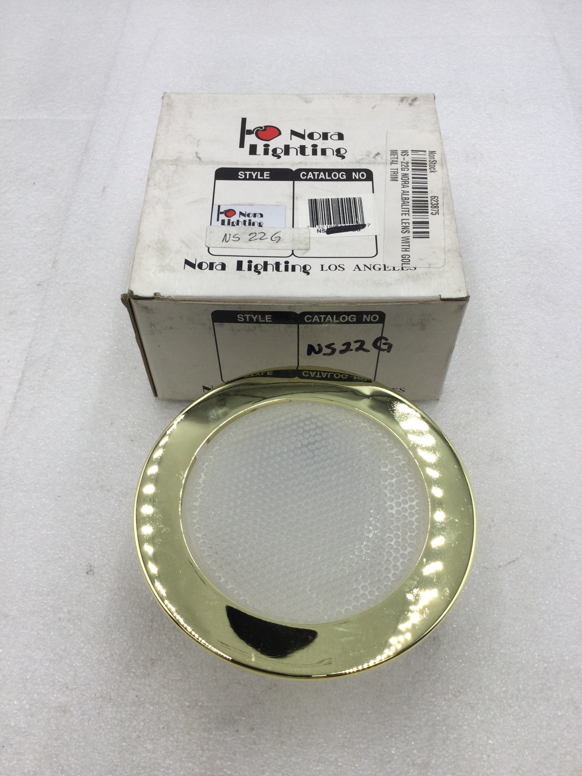Nora Lighting NS-22G 4" Gold Albalite Shower Recessed Light Trim Ring