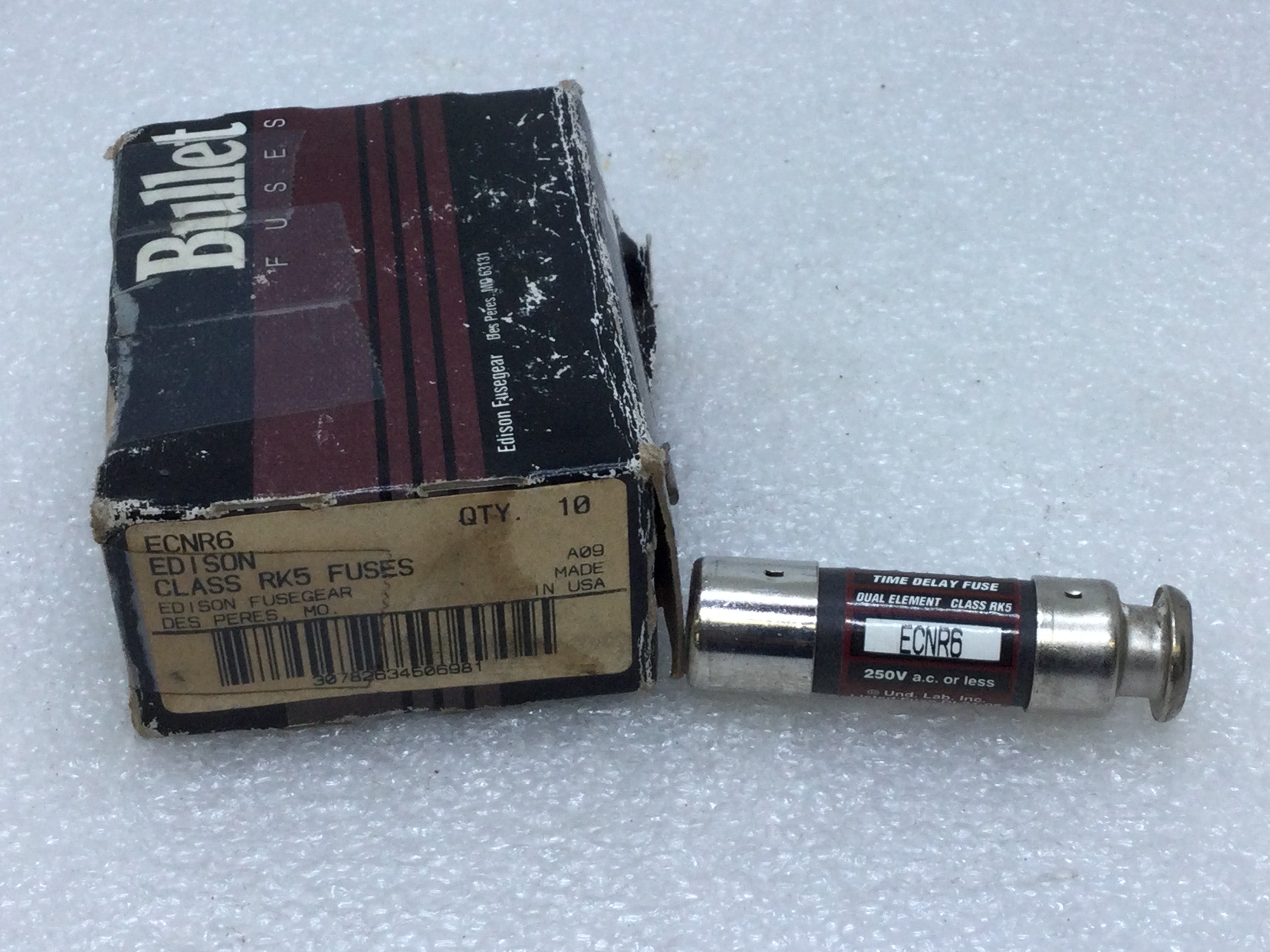 Edison/Bullet ECNR 6Amp 250V or Less Dual Element Time Delay Fuse Clas