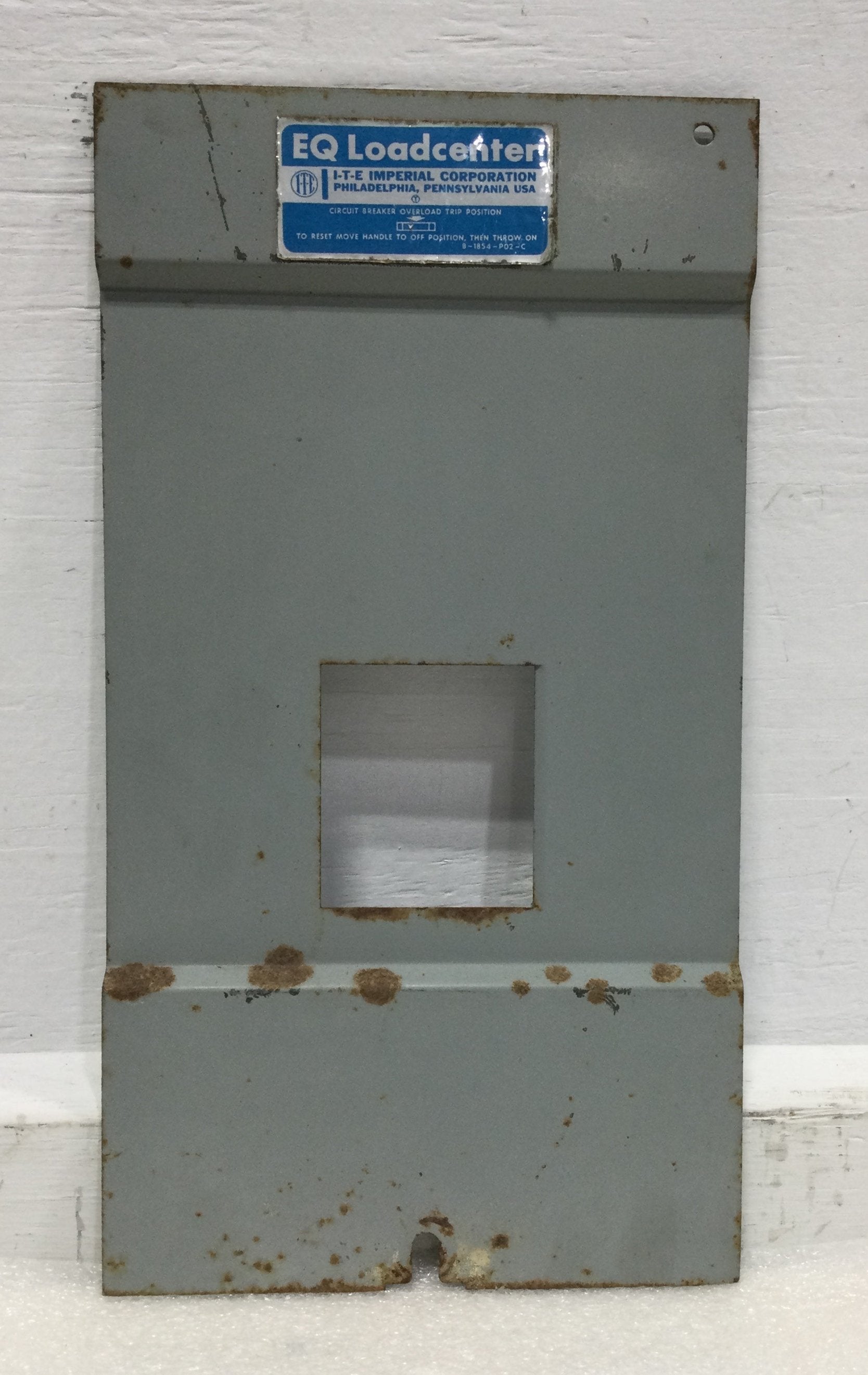 ITE Imperial Corp. Dead Front Only 11" x 6"