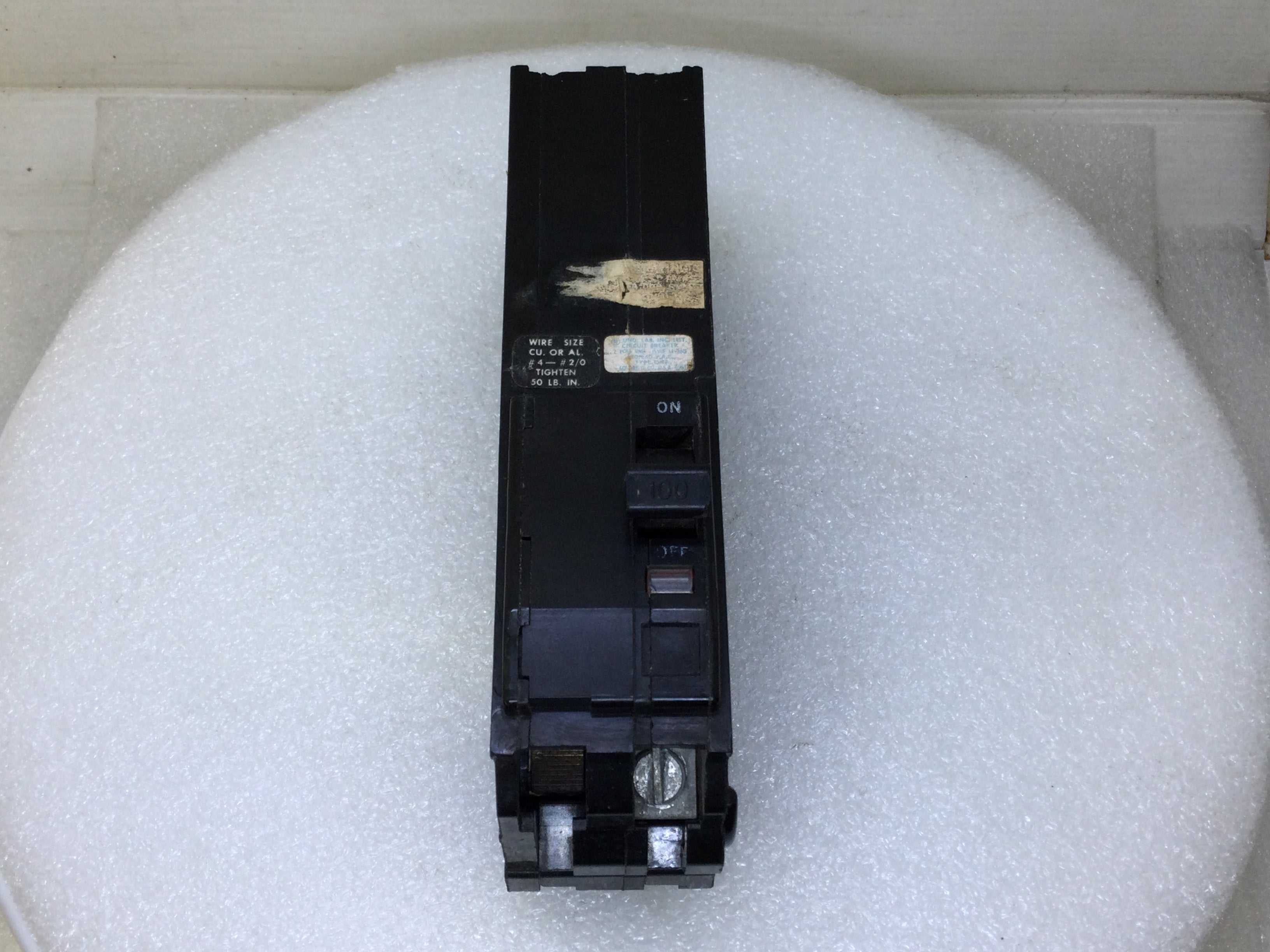 Square D Q12100TF 100 Amp 2 Pole 120/240V Type QITF Circuit Breaker