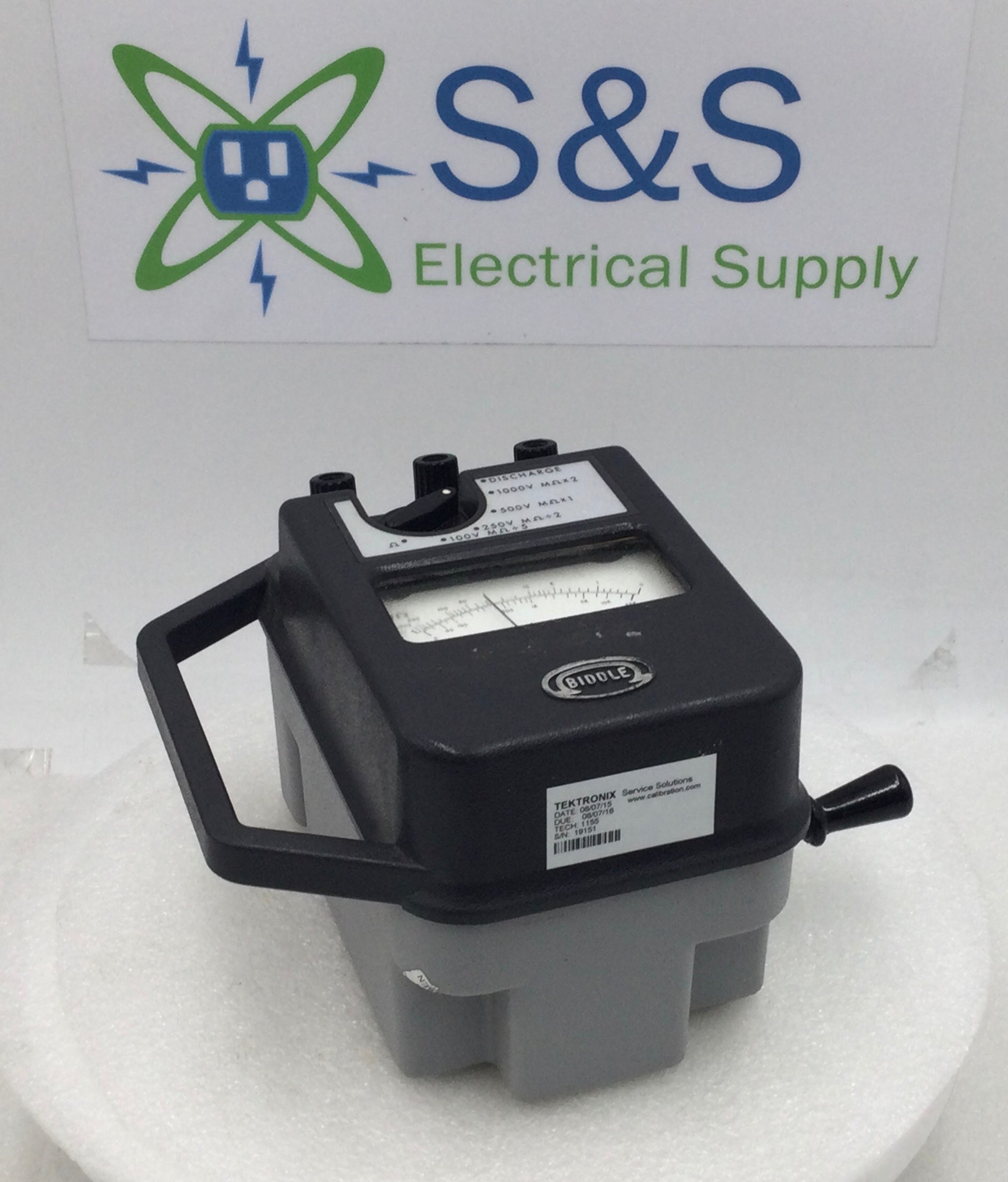 Biddle 21159 100V-1000V Vintage Major Megger Insulation Tester 7" x 8