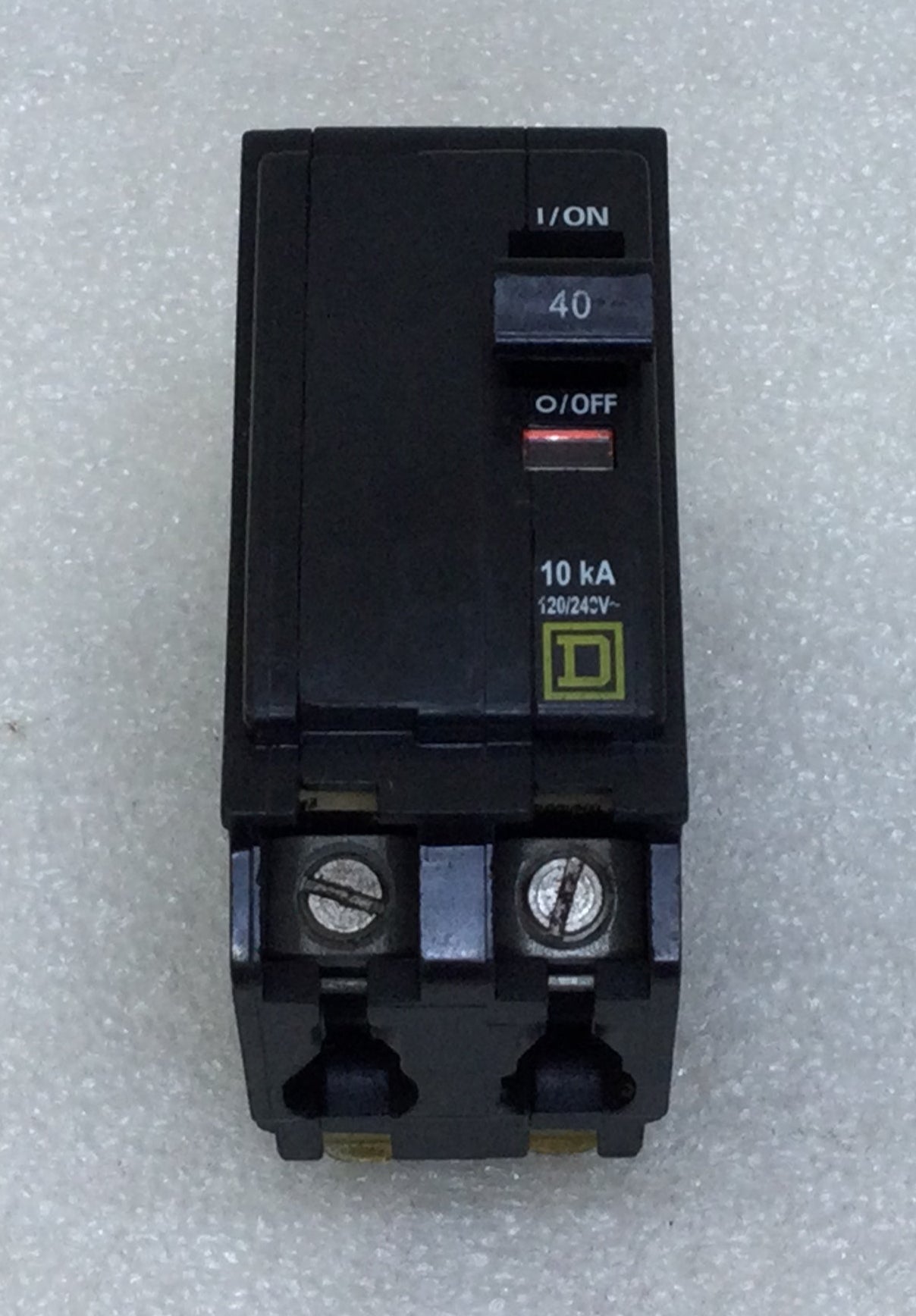 Square D QO240 40A 2 Pole 120/240V Circuit Breaker - Yellow Face - Cos