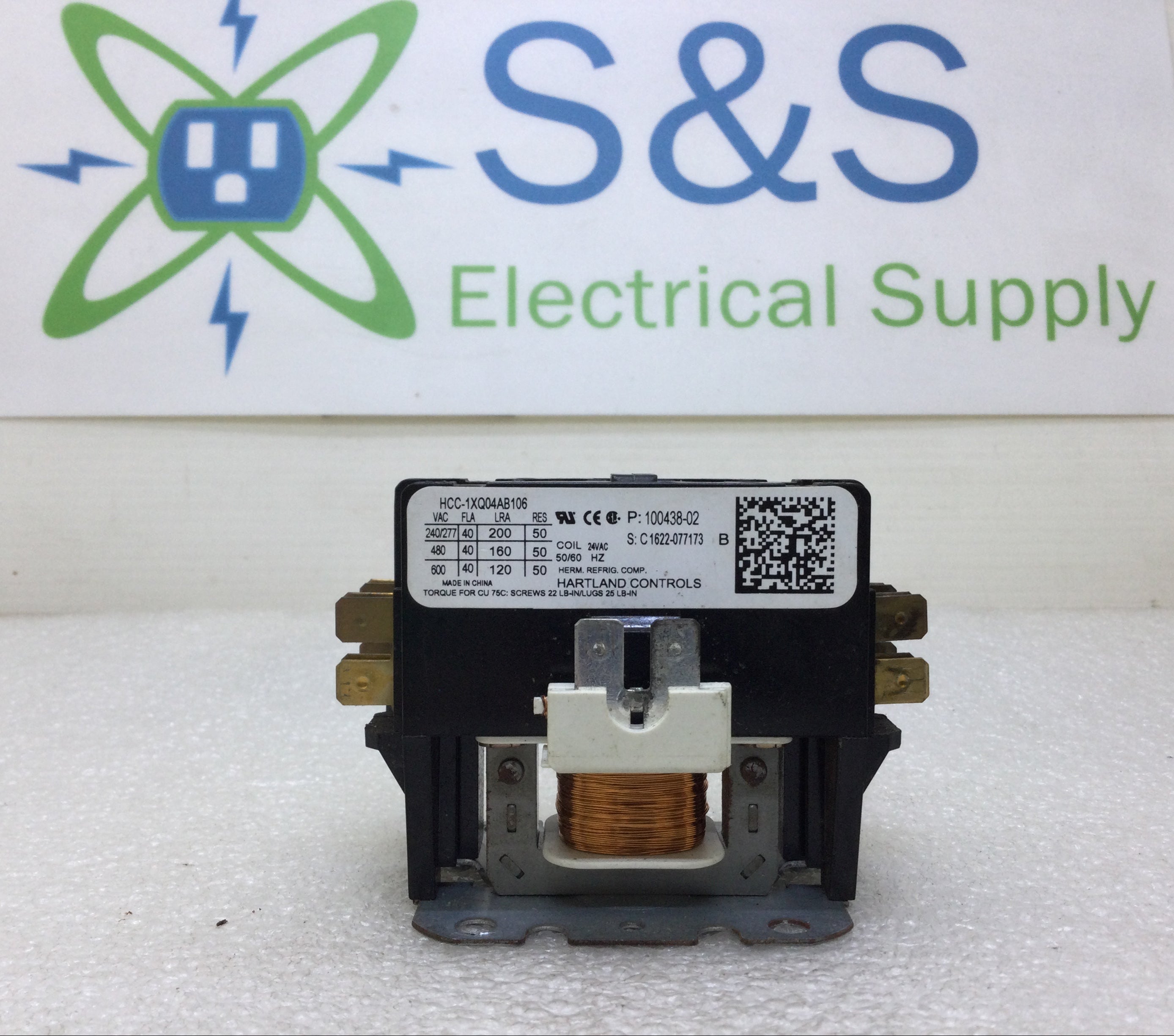 Hartland Controls HCC-1XQ04AB106 40 Amp 1 Pole 600V Contactor Coil