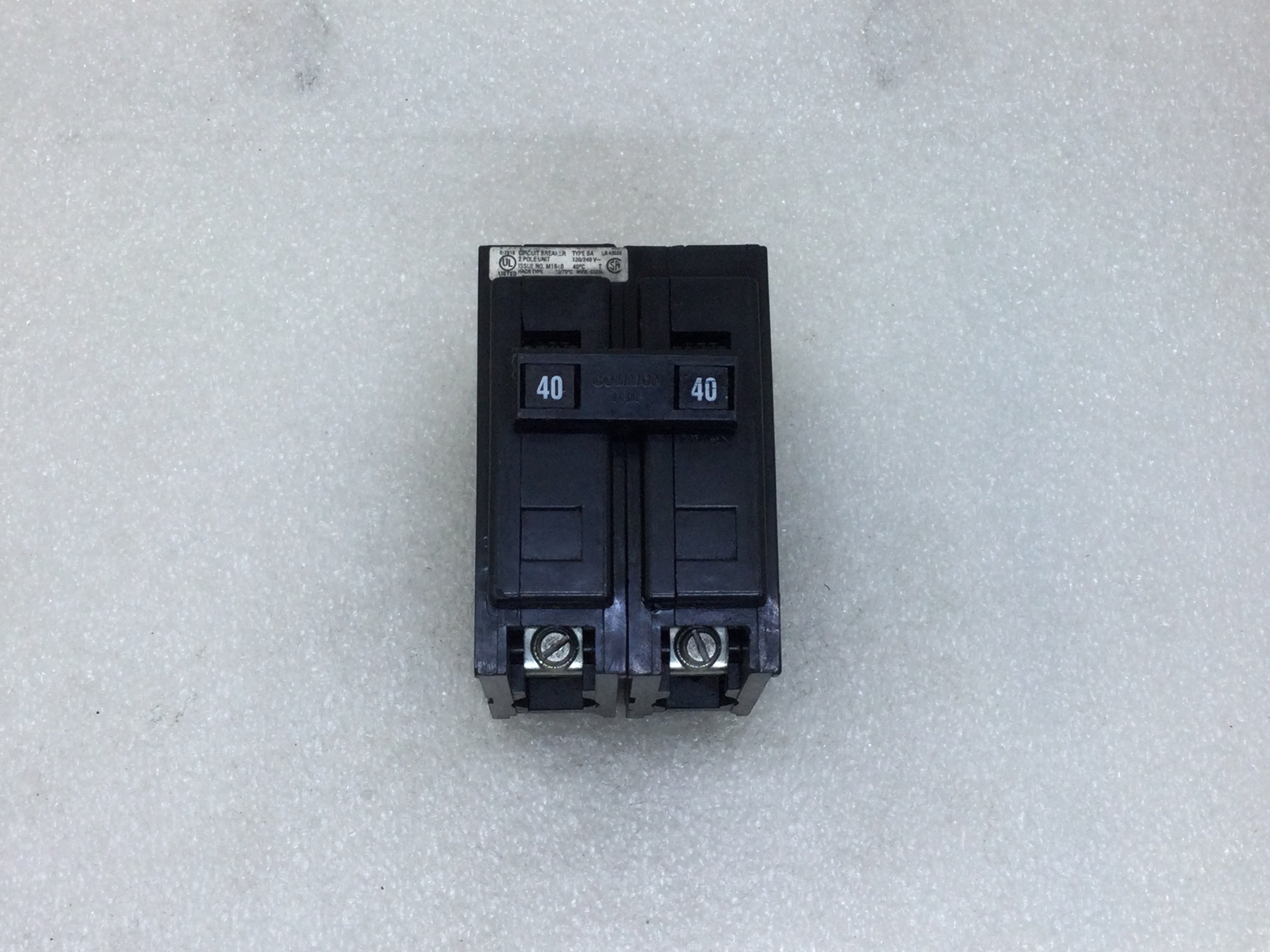 Cutler-Hammer BAB2040 40 Amp 2 Pole 120/240VAC Bolt on Circuit Breaker