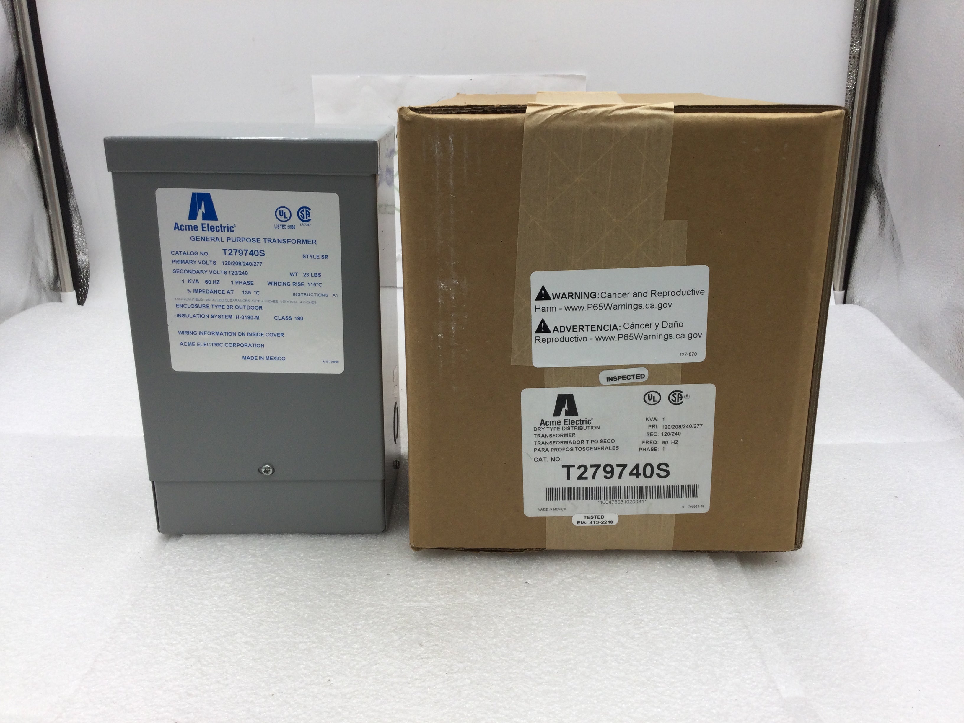 Acme Electric T279740S Low Voltage Distribution Transformer 1 Phase Ne