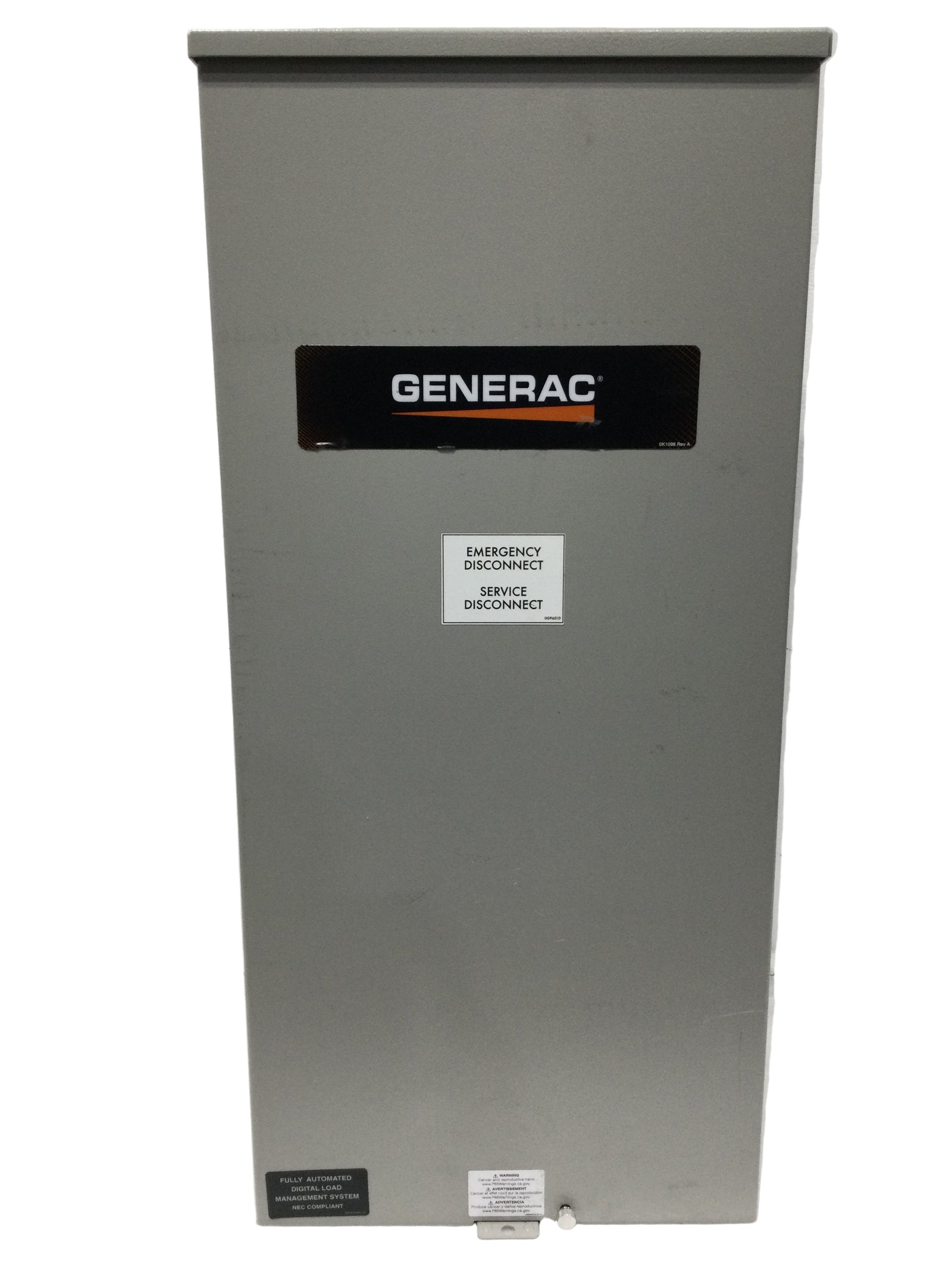 Generac 10000011659 200 Amp Single Phase 240V Transfer Switch 30 1/4"