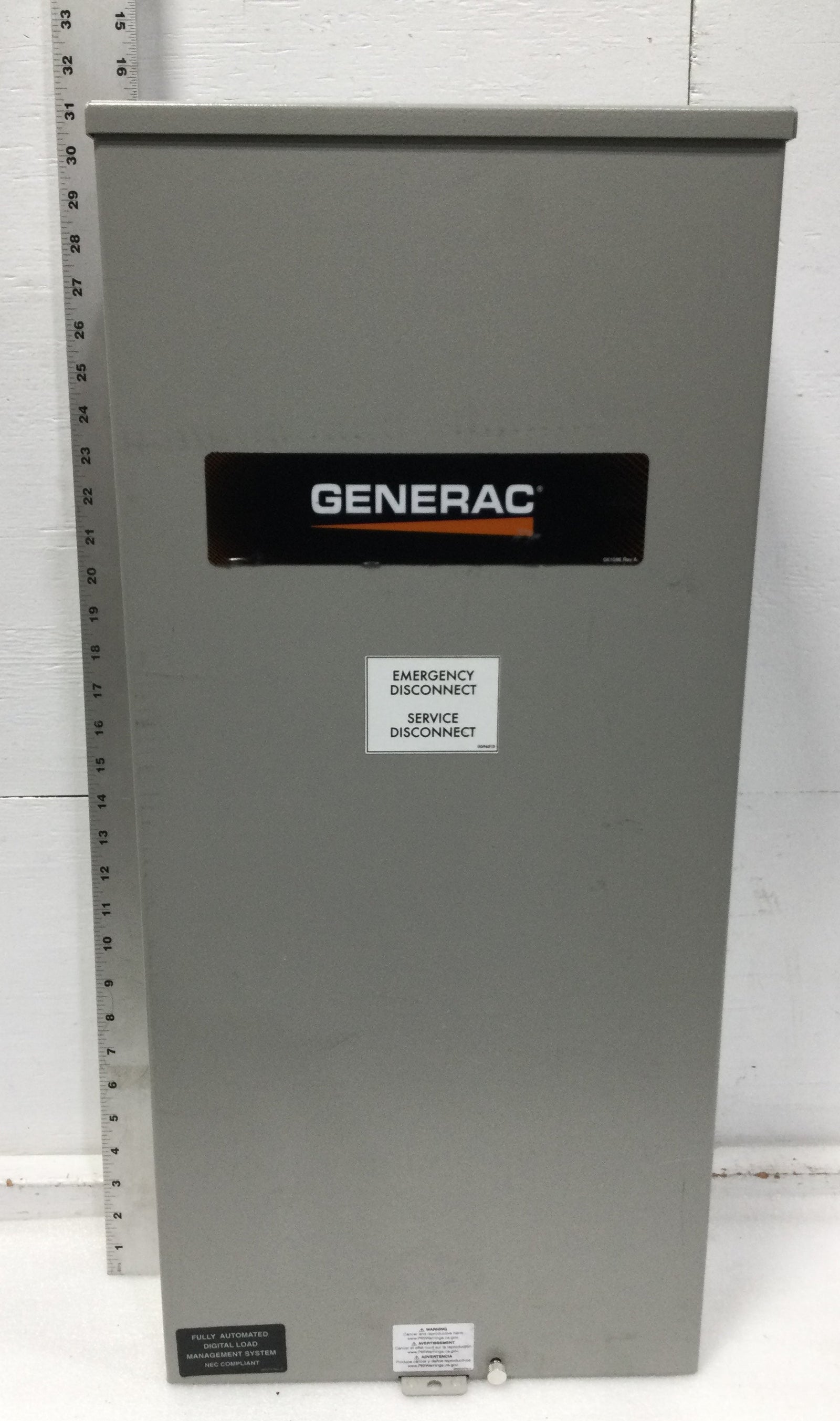 Generac 10000011659 200 Amp Single Phase 240V Transfer Switch 30 1/4"