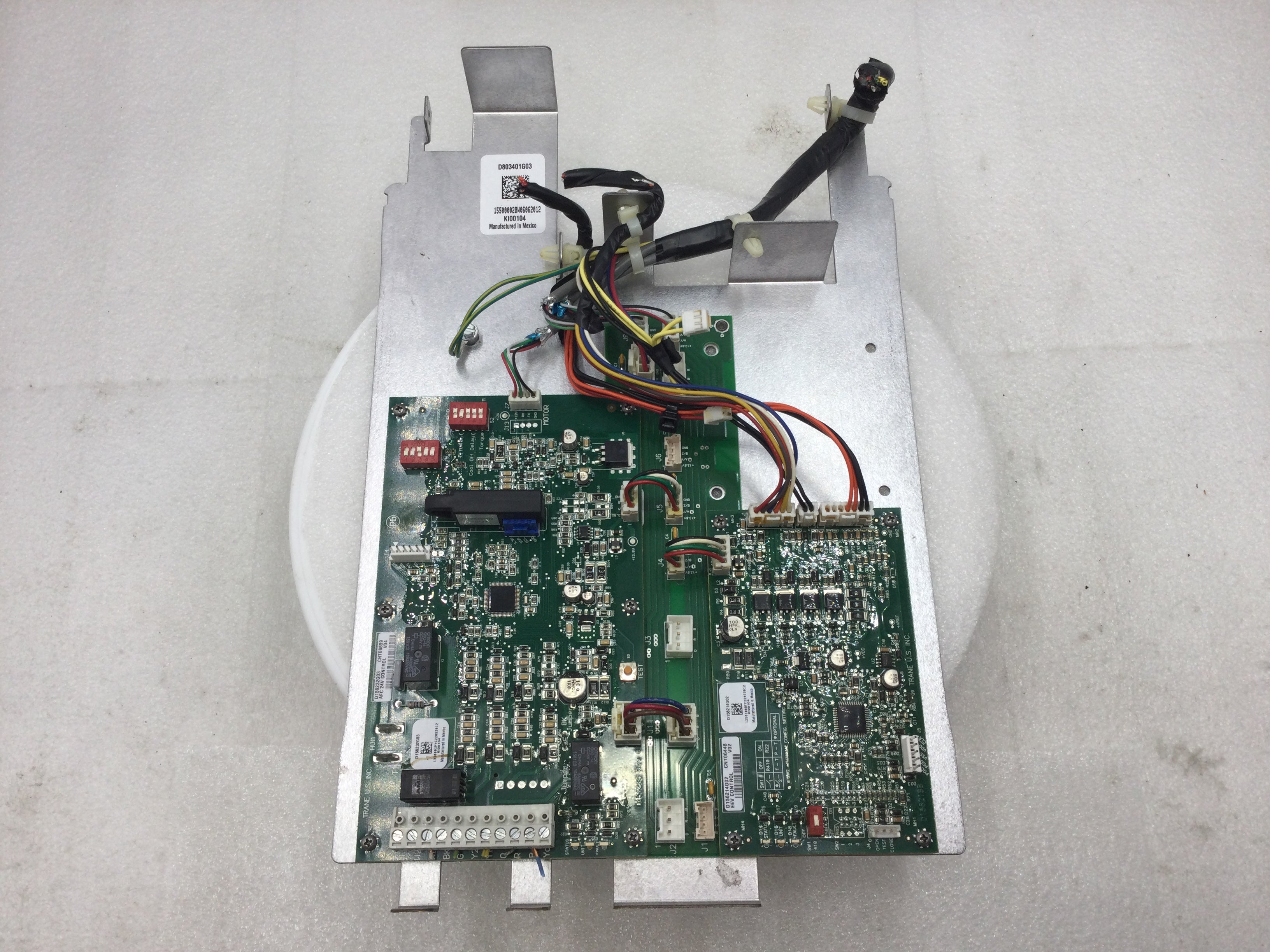 Trane D803401G03 Complete Control Board w/ Back Panel K100104 CNT06659