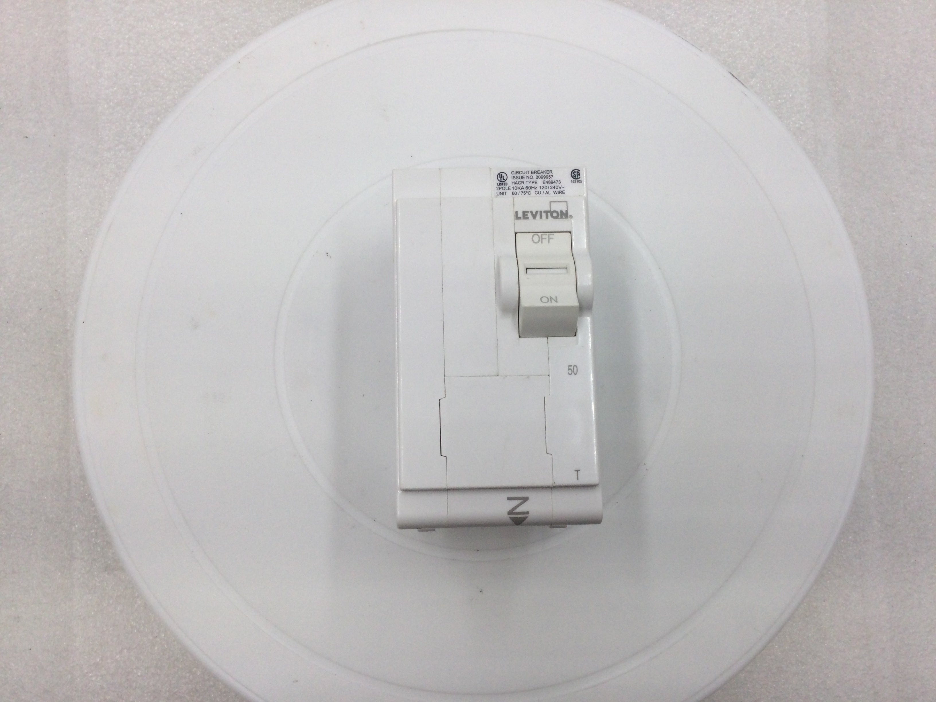 Leviton LB250-T 50 Amp 2 Pole Standard Thermal Magnetic Branch Circuit