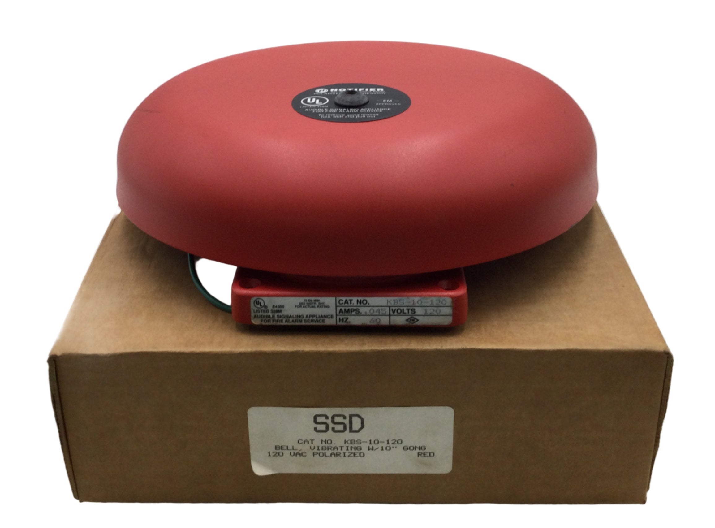 Notifier KBS-10-120 0.045 Amps 60Hz 120V 10" Outdoor Rated Fire Alarm