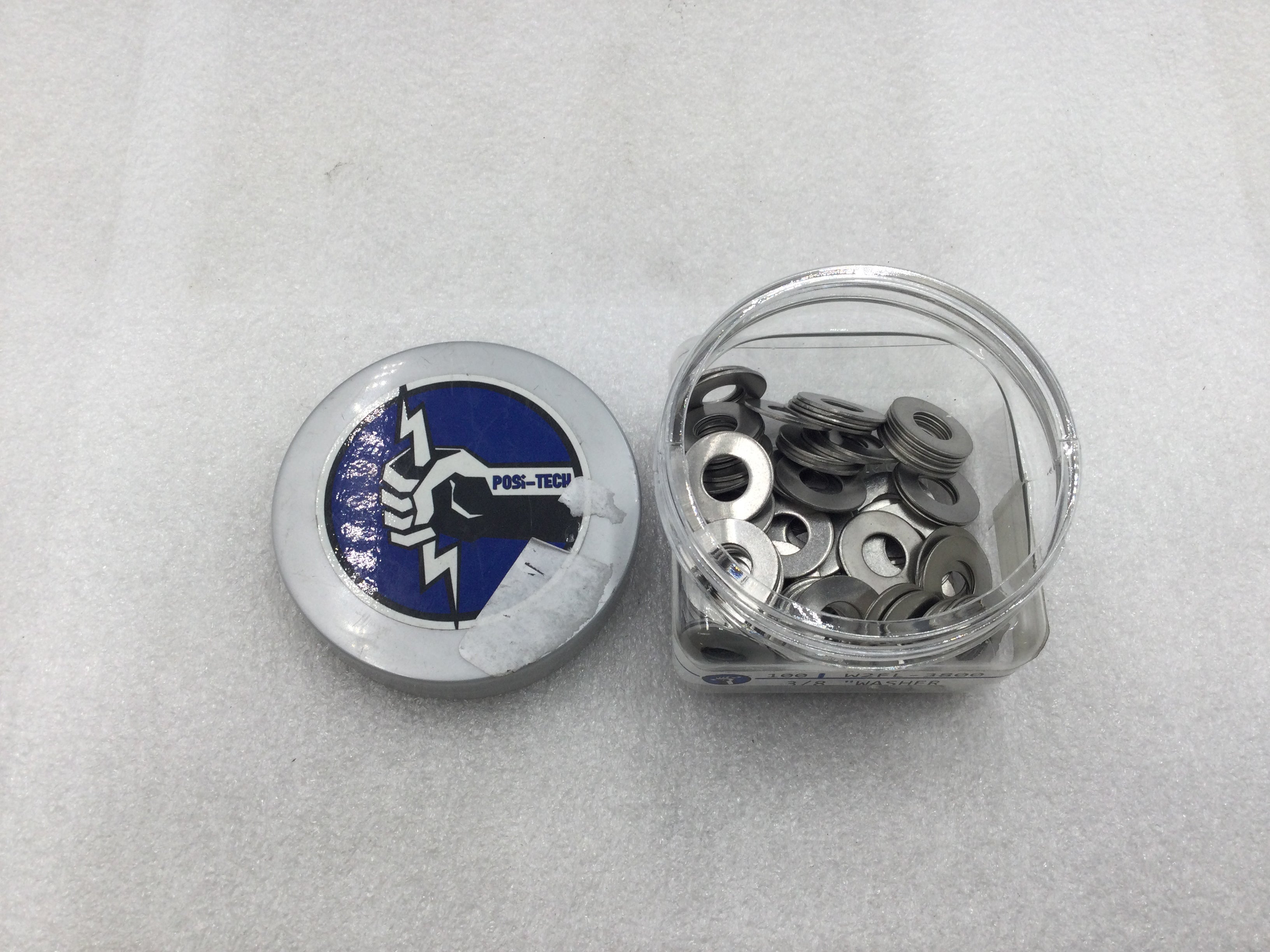 Posi-Tech W2FL-3800 3/8" Flat Washer 18-8 Stainless Steel (Box of 100)
