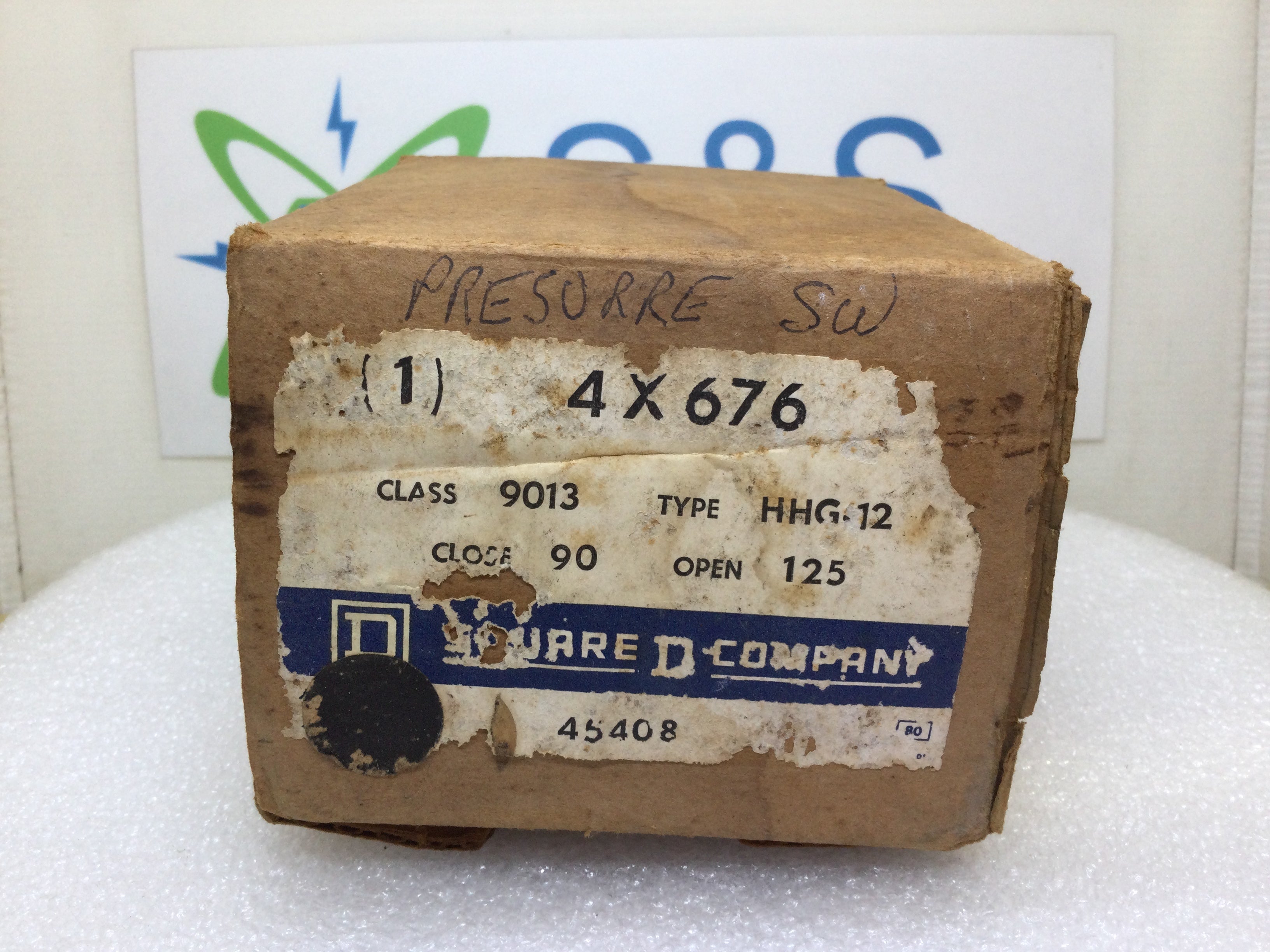 Square D 9013-HHG-12 90/125 PSI Pressure Switch