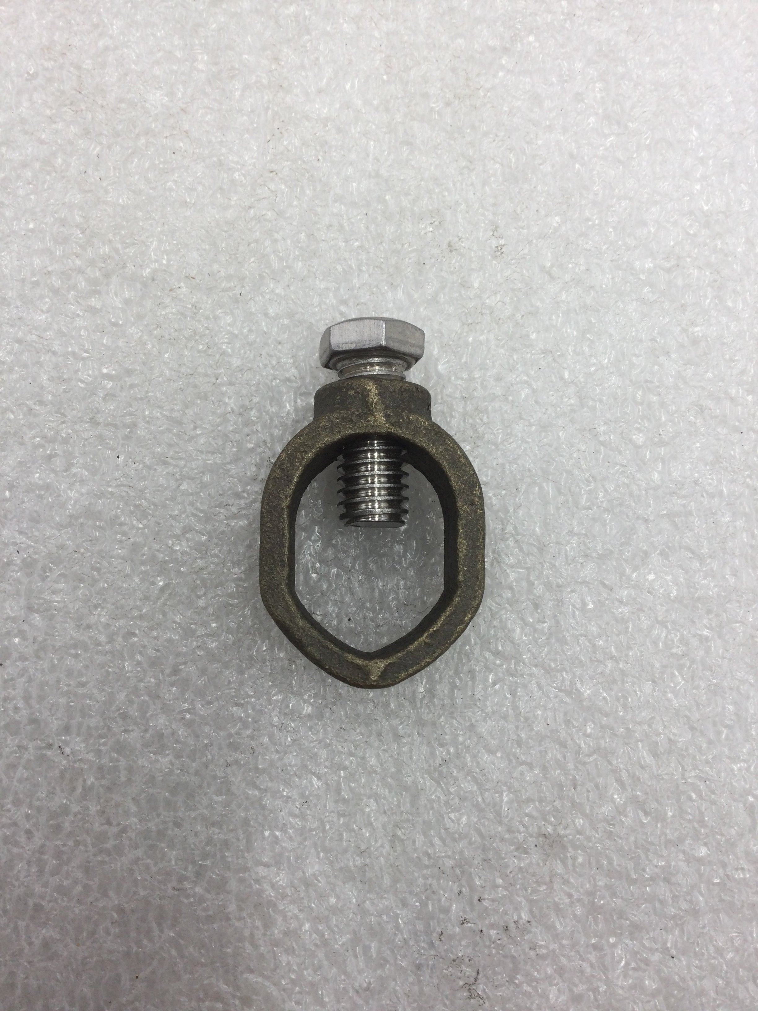 R-33 Direct Burial 34" Bronze Ground Rod Clamp for 2-10 AWG Wire/Cable