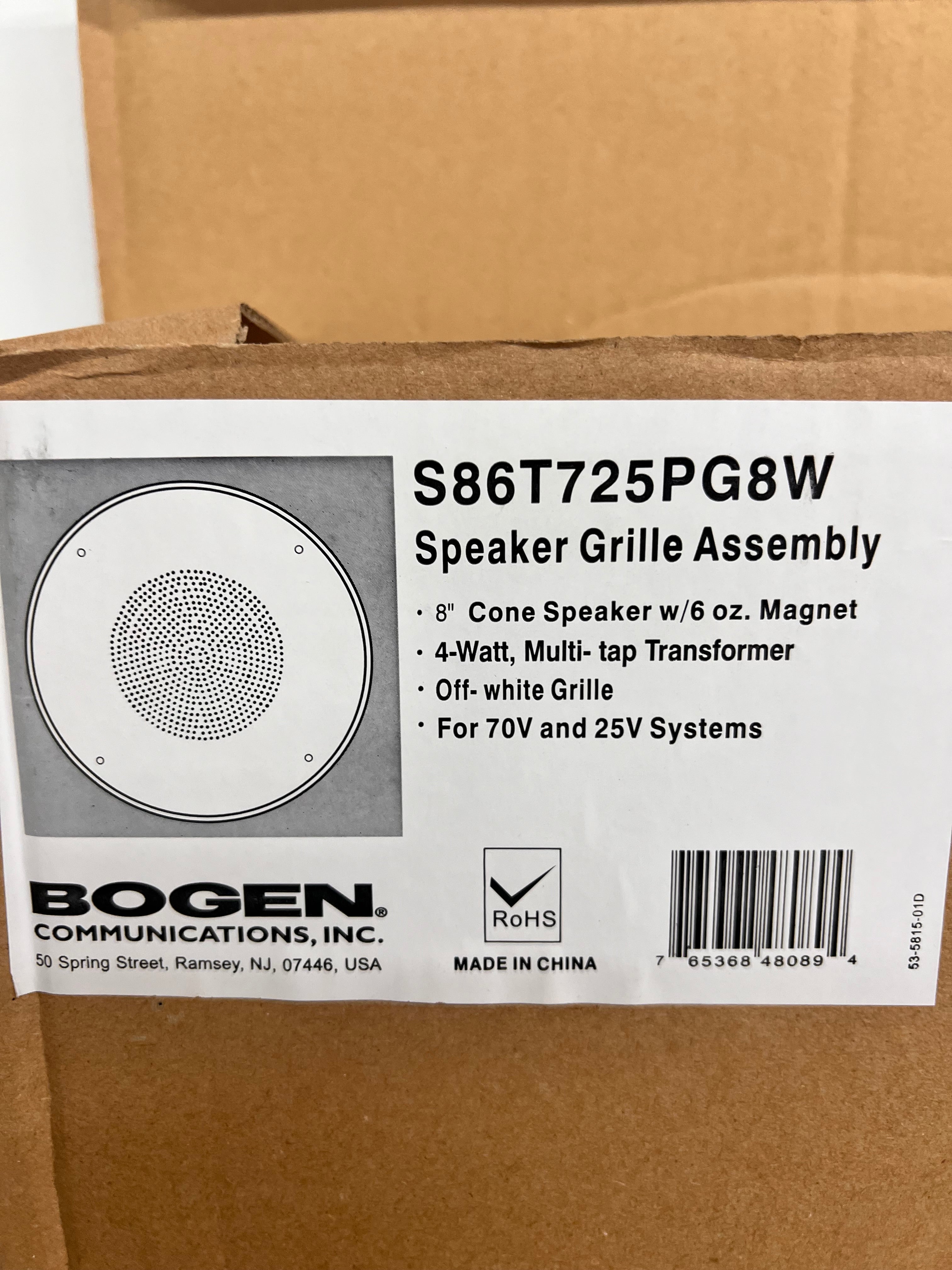 Bogen S86T725PG8W 4 W RMS Speaker Off-White