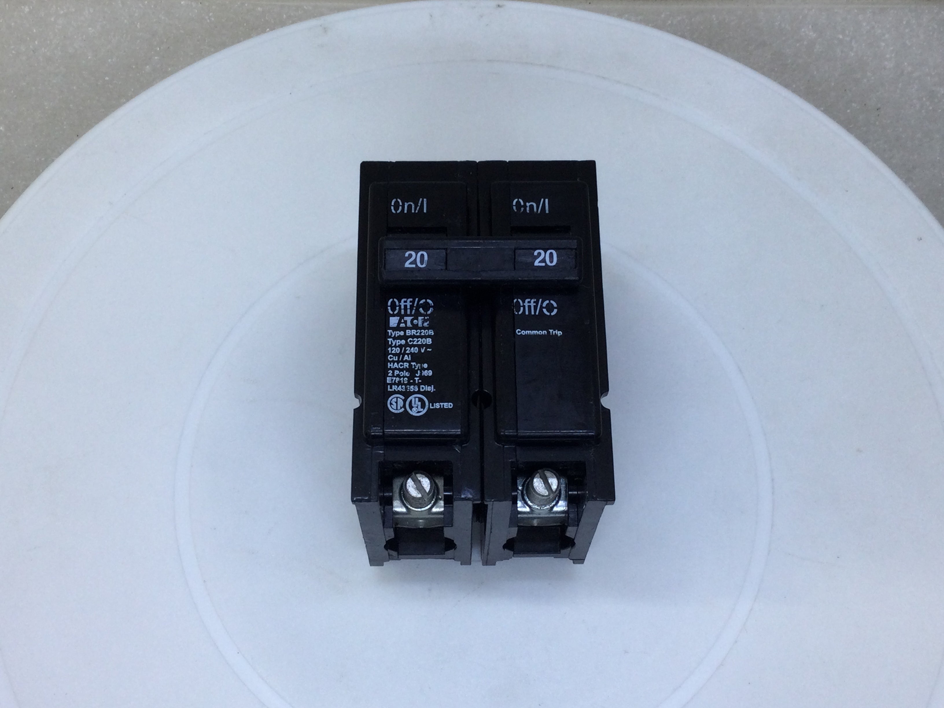 Eaton/Cutler-Hammer BR220B/C220B 20 Amp 2 Pole 120/240V Circuit Breake