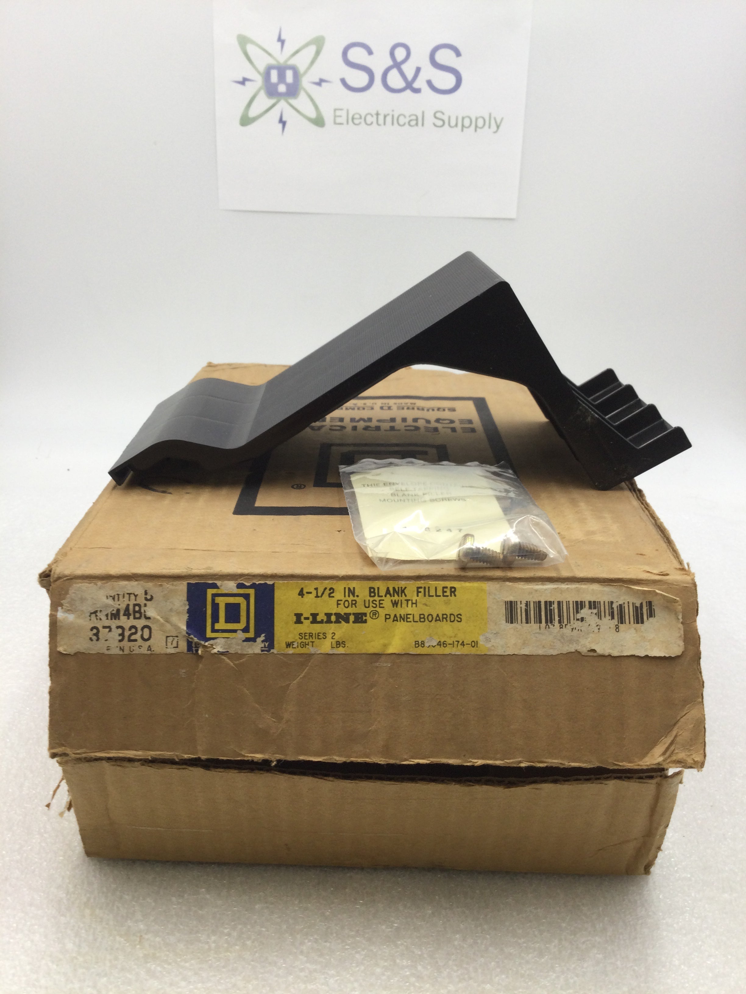 Square D HNM-4BL I-Line L-Shaped Filler Plates 4.5" Vertical Space HNM