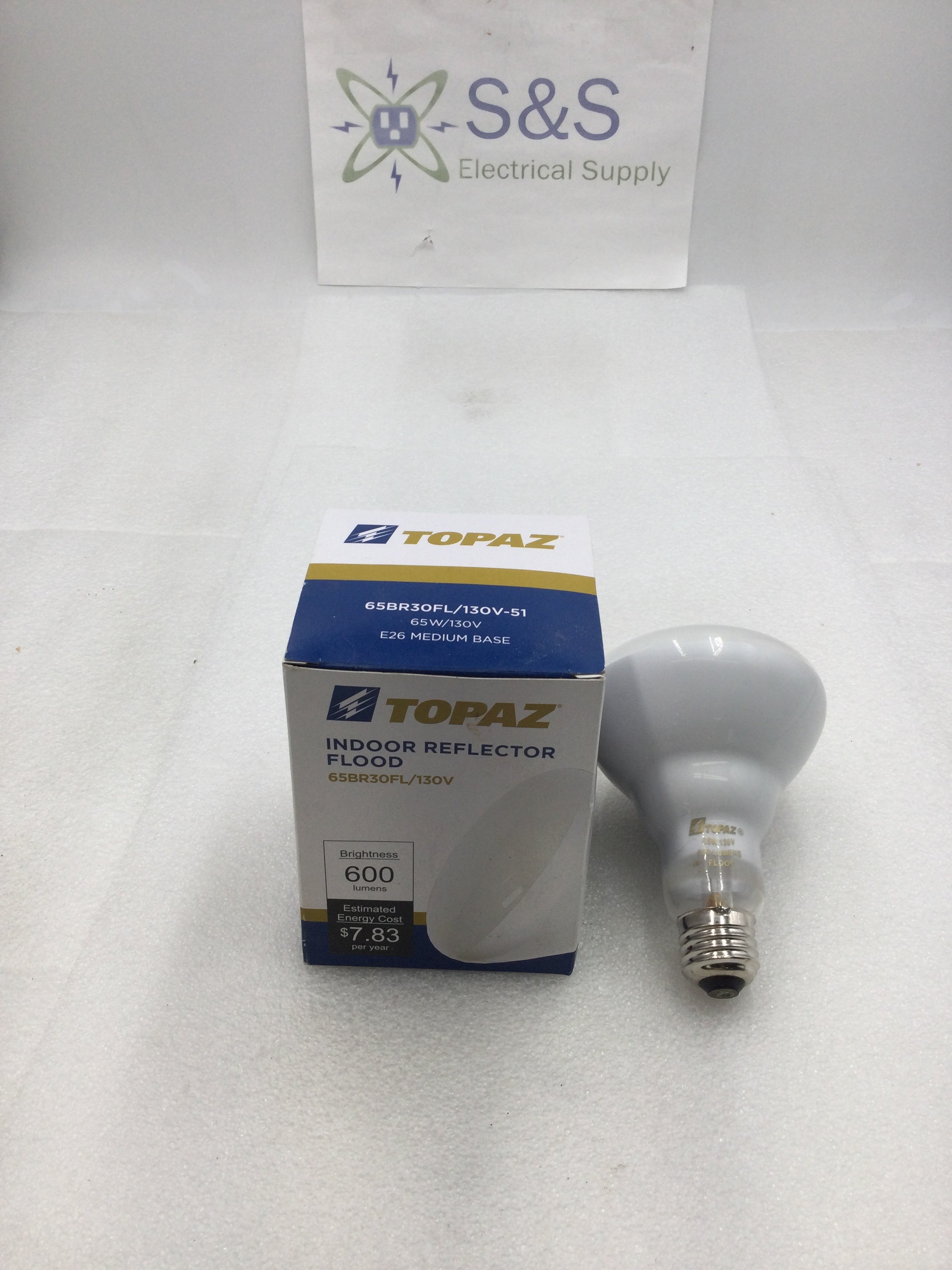 Topaz Lighting 79019 65BR30FL/130V-51 65 Watt 130 Volt Reflector Incan