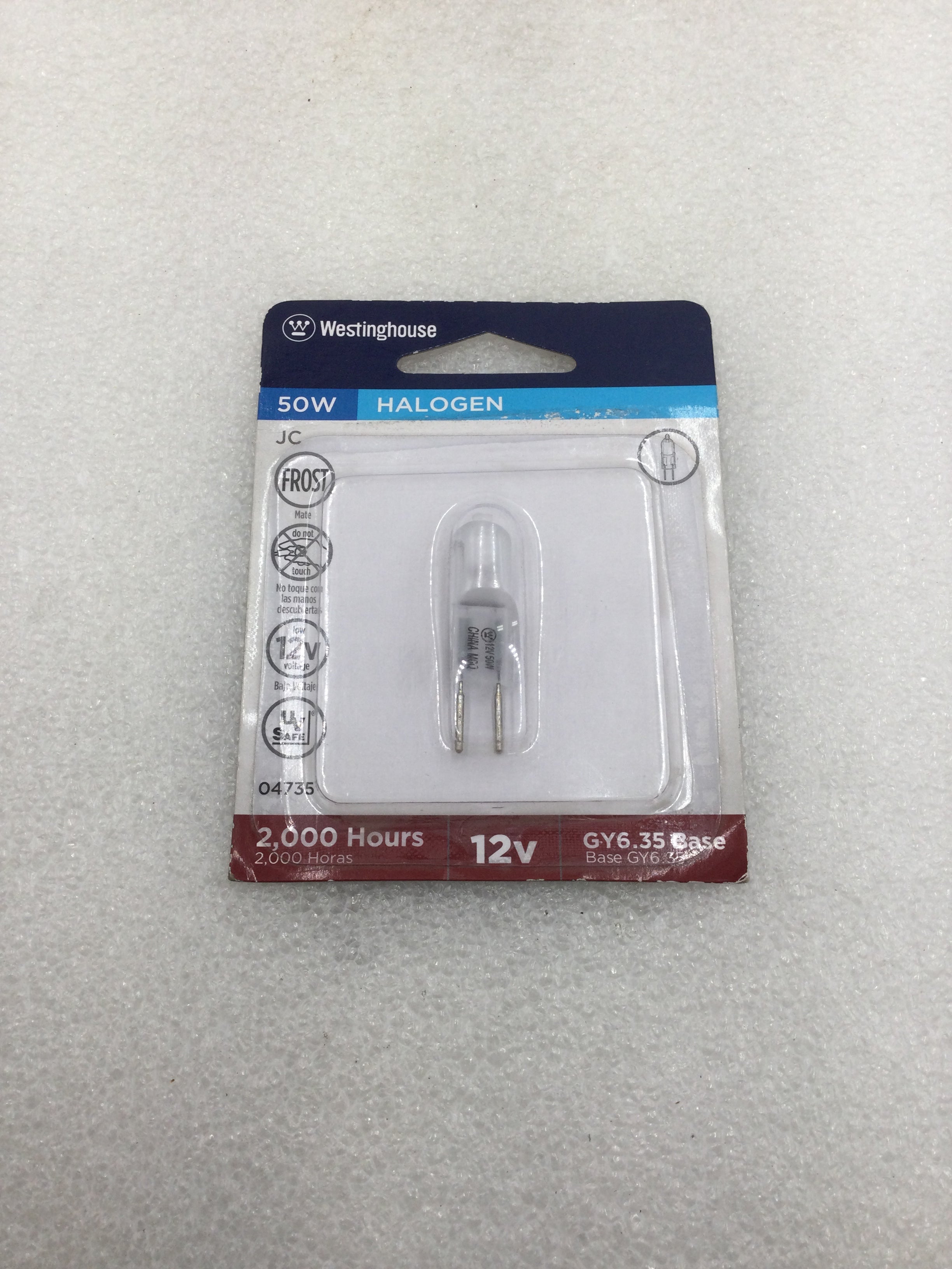 Westinghouse 04735 12 Volt 50 Watt T4 JC Low Voltage Frosted Halogen L
