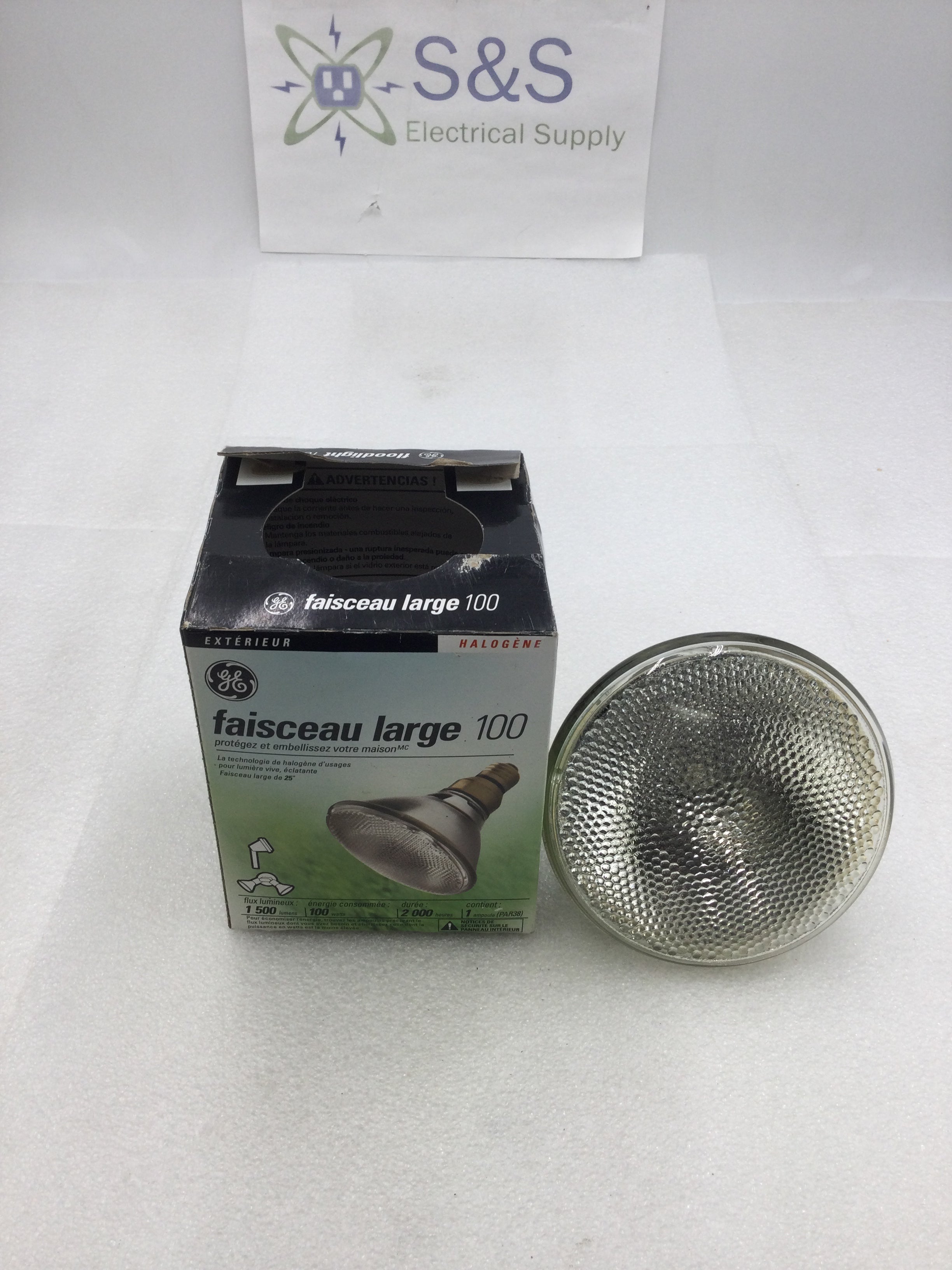 GE General Electric 100PAR/H/FL25 100 Watt Halogen 25 Degree Beam 120