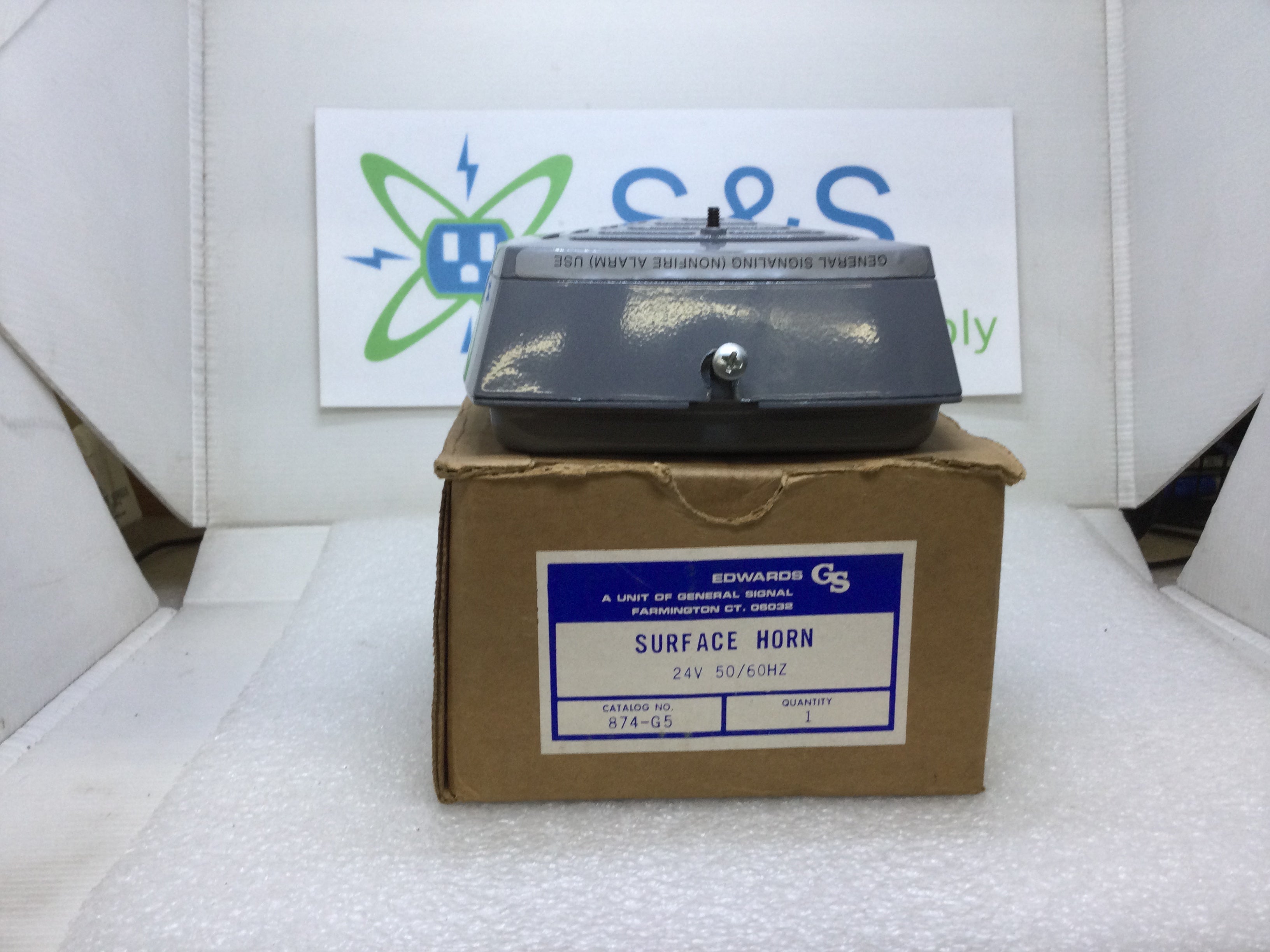 Edwards 874-G5 Adaptahorn Surface Mount 24 VAC Horn .625 Amps