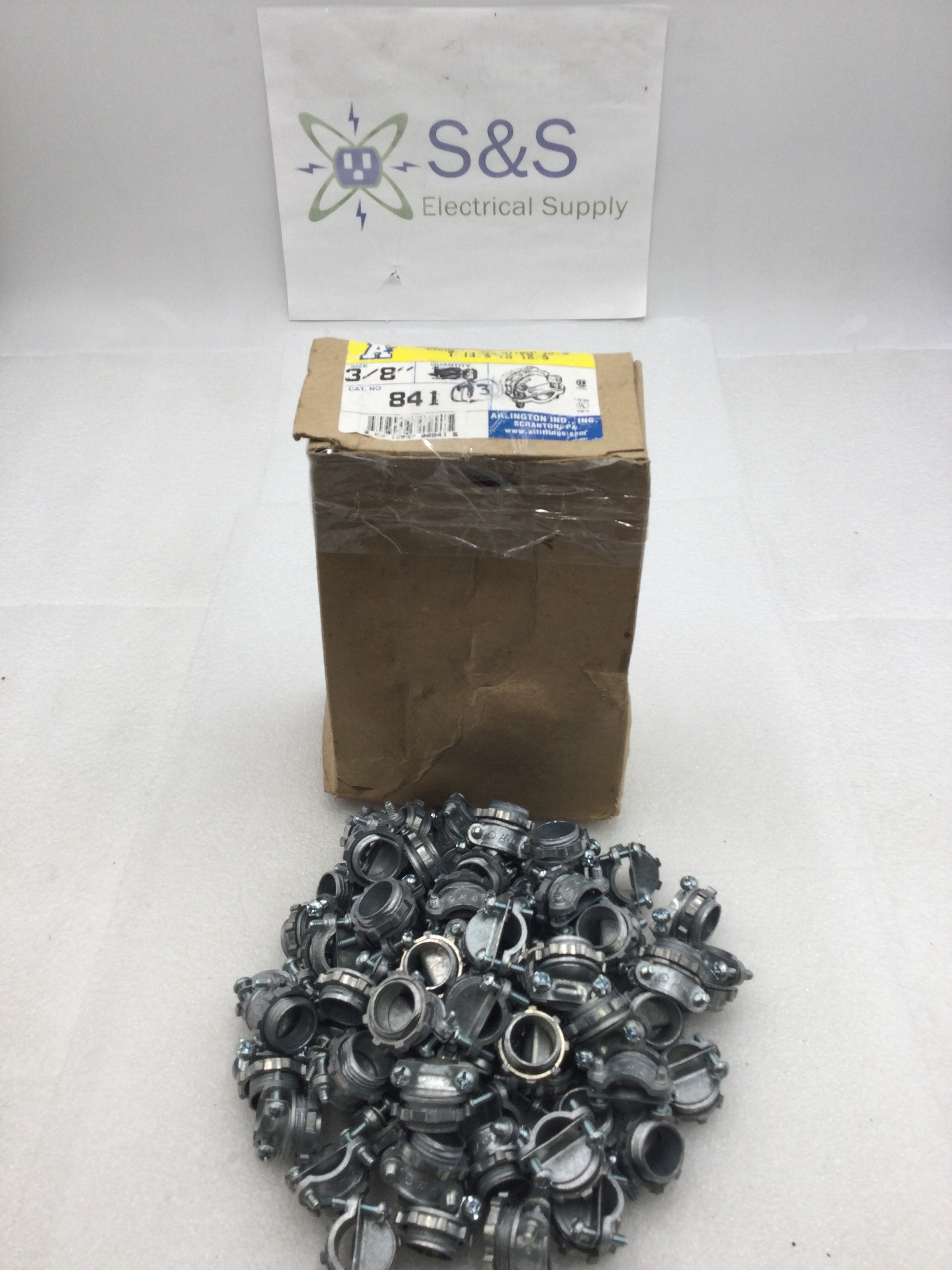 Lot of 73 Arlington 841 3/8" Non-Metallic Sheathed/Romex Cable Connect