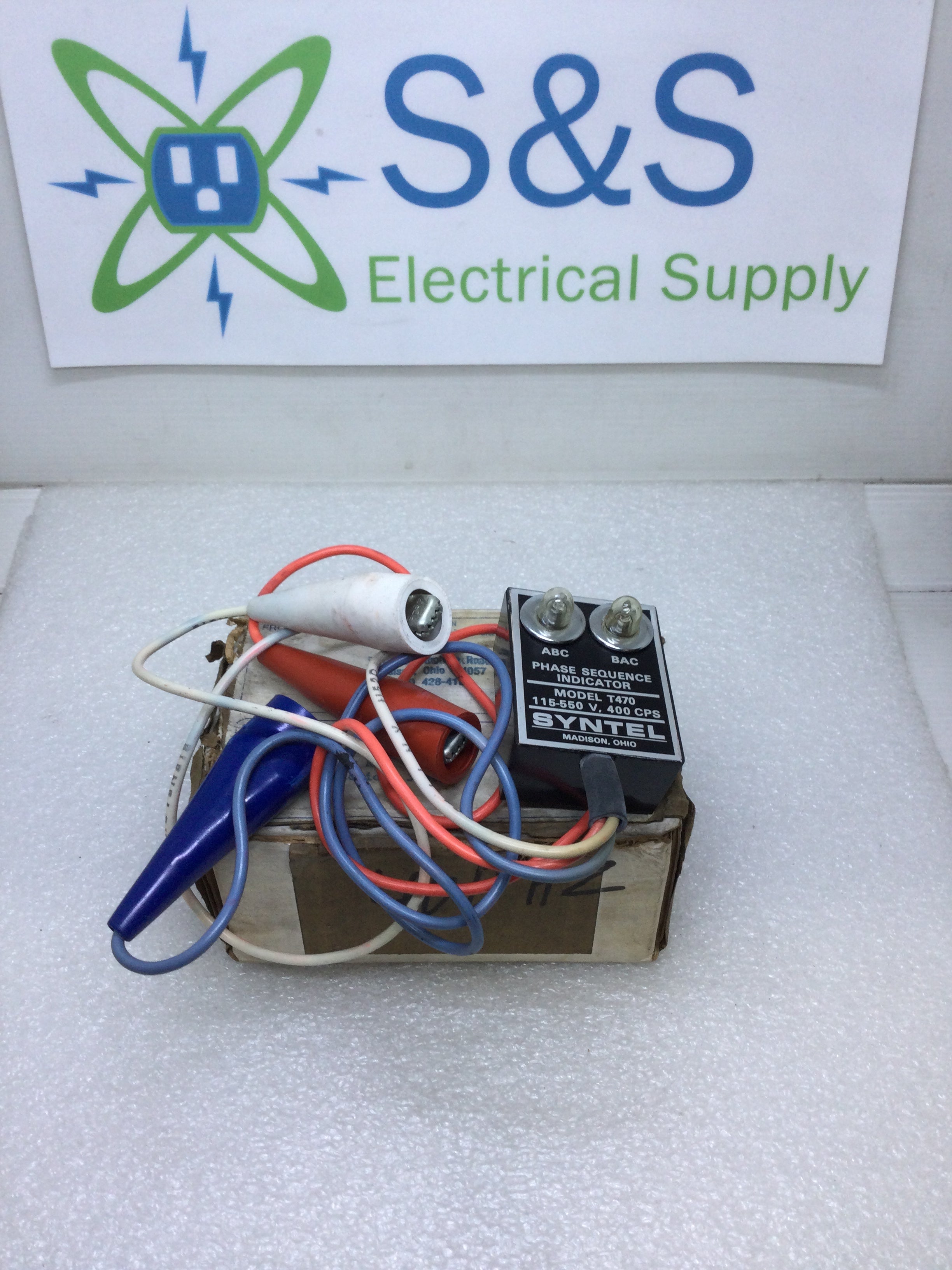 Syntel T470 Phase Sequence Indicator 115-550 VAC 400 CPS