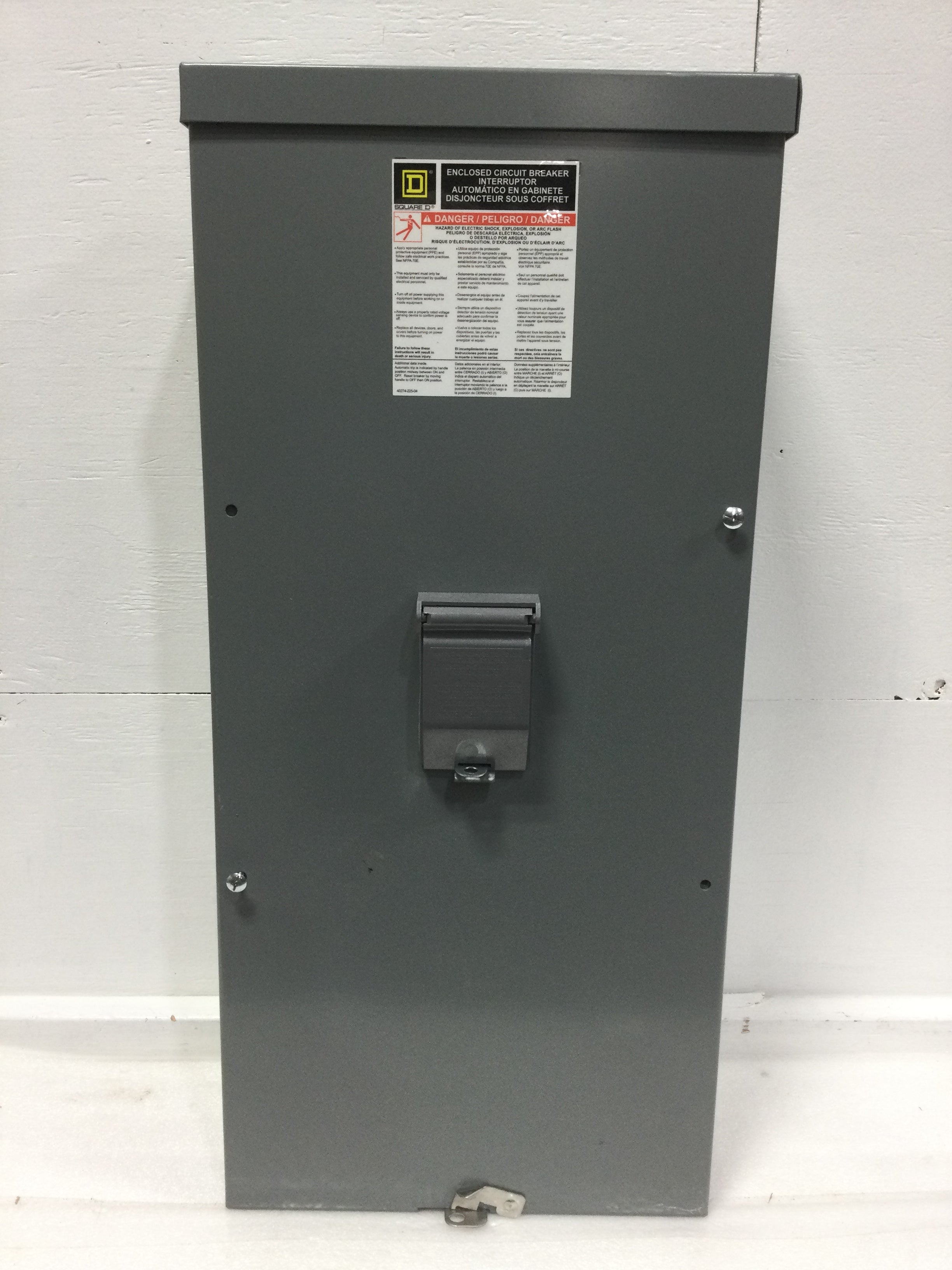 Square D J250R Circuit Breaker Enclosure NEMA 3R
