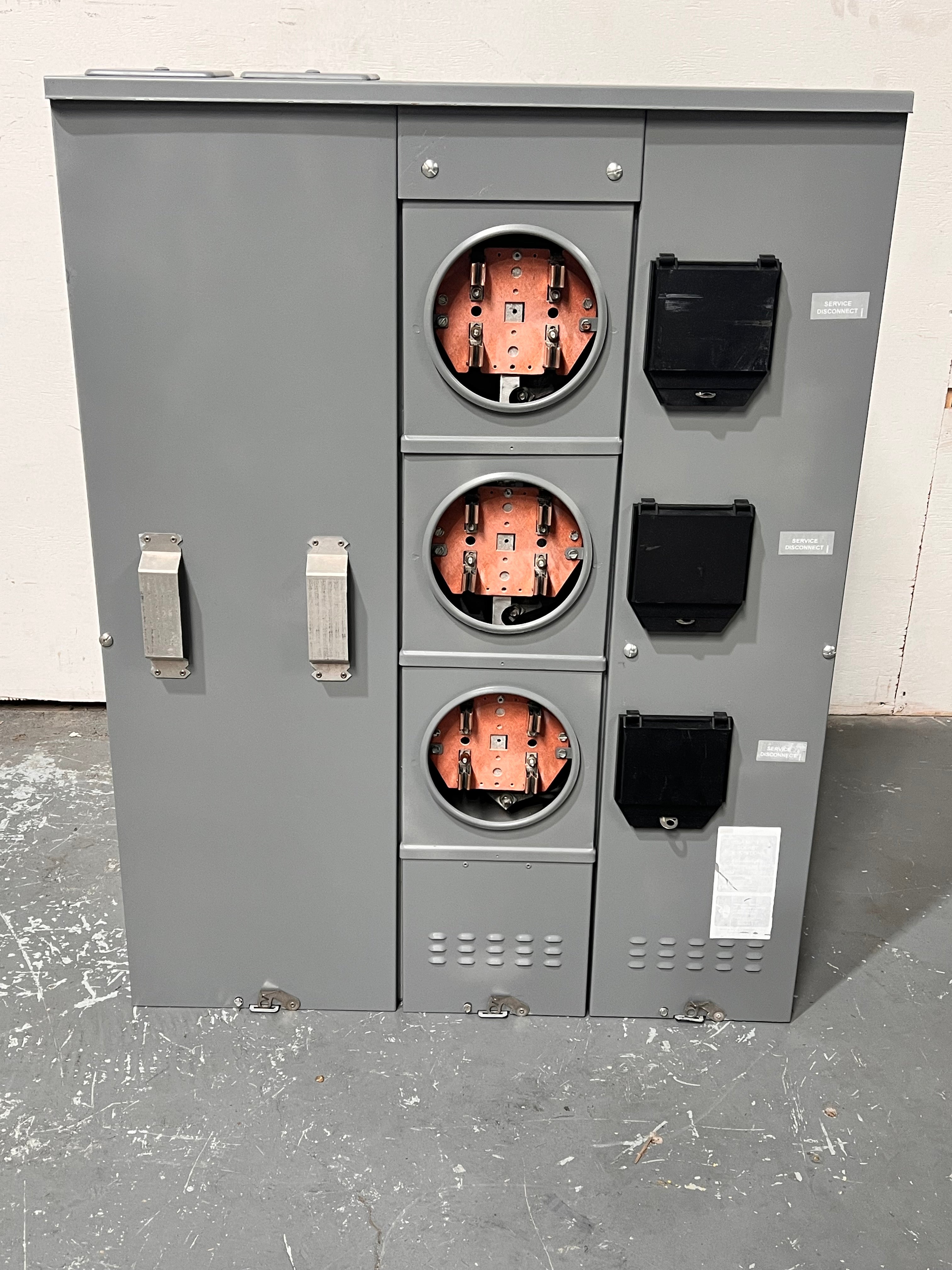 Siemens 60950301 200A Meter Socket (3) Positions 400 Amp 120/240 1 Pha