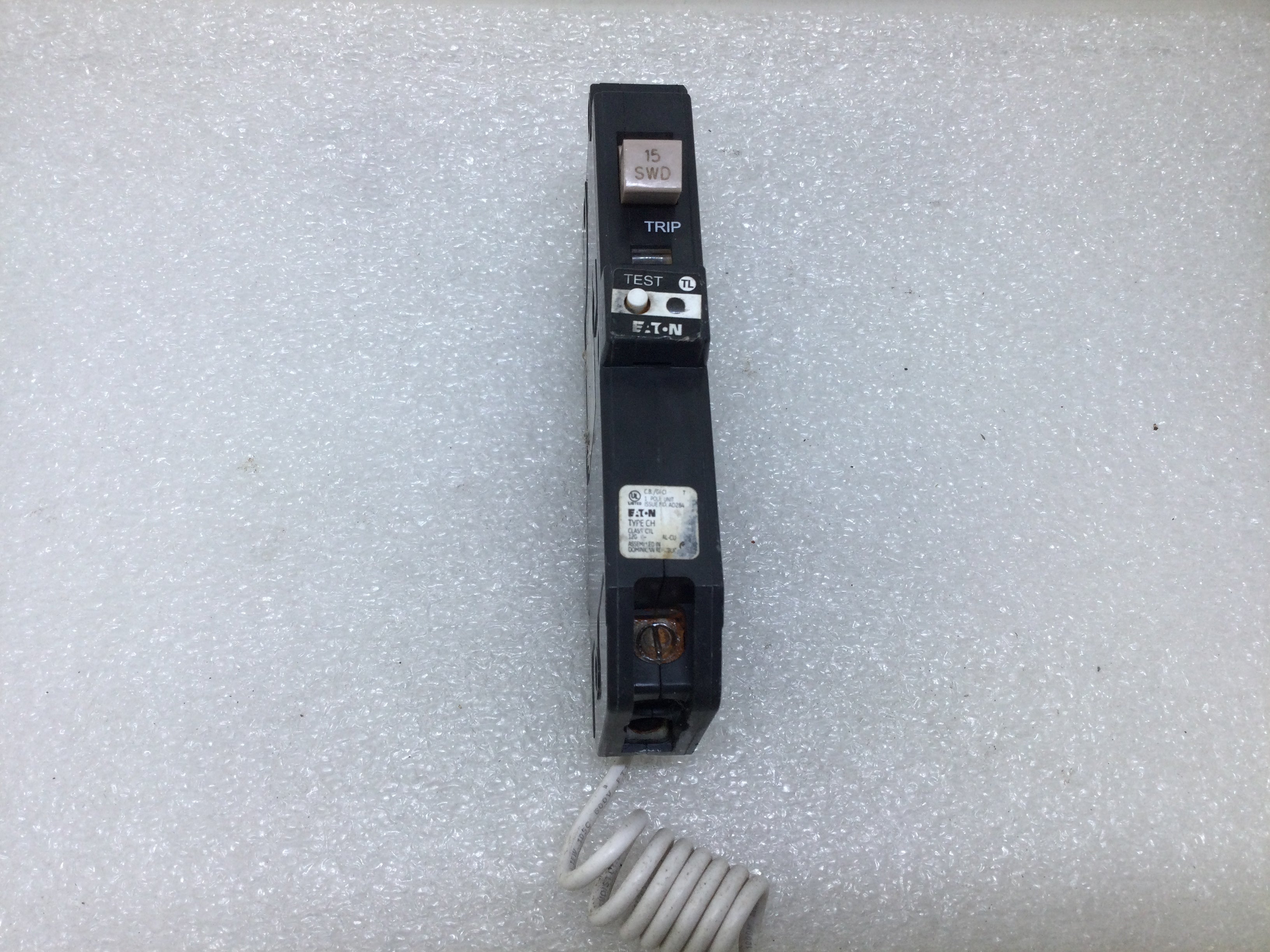 Eaton Cutler Hammer CHFN115GF 15 Amp Single Pole 120V GFCI Circuit Bre