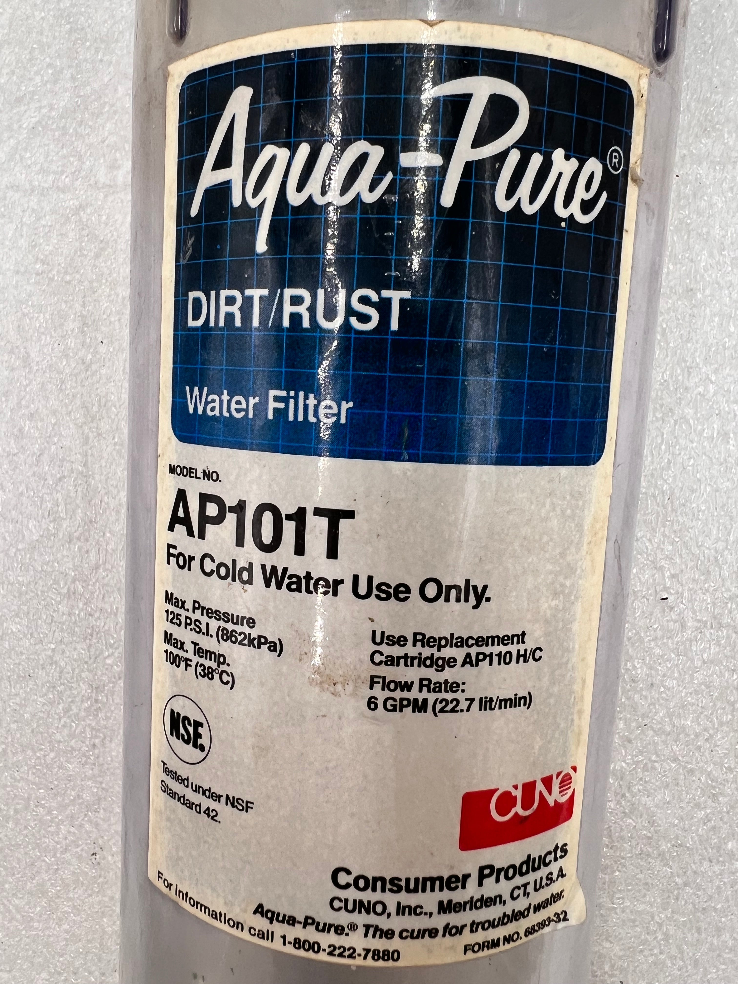 Cuno Aqua-Pure AP101T Water Filter Replacement Housing