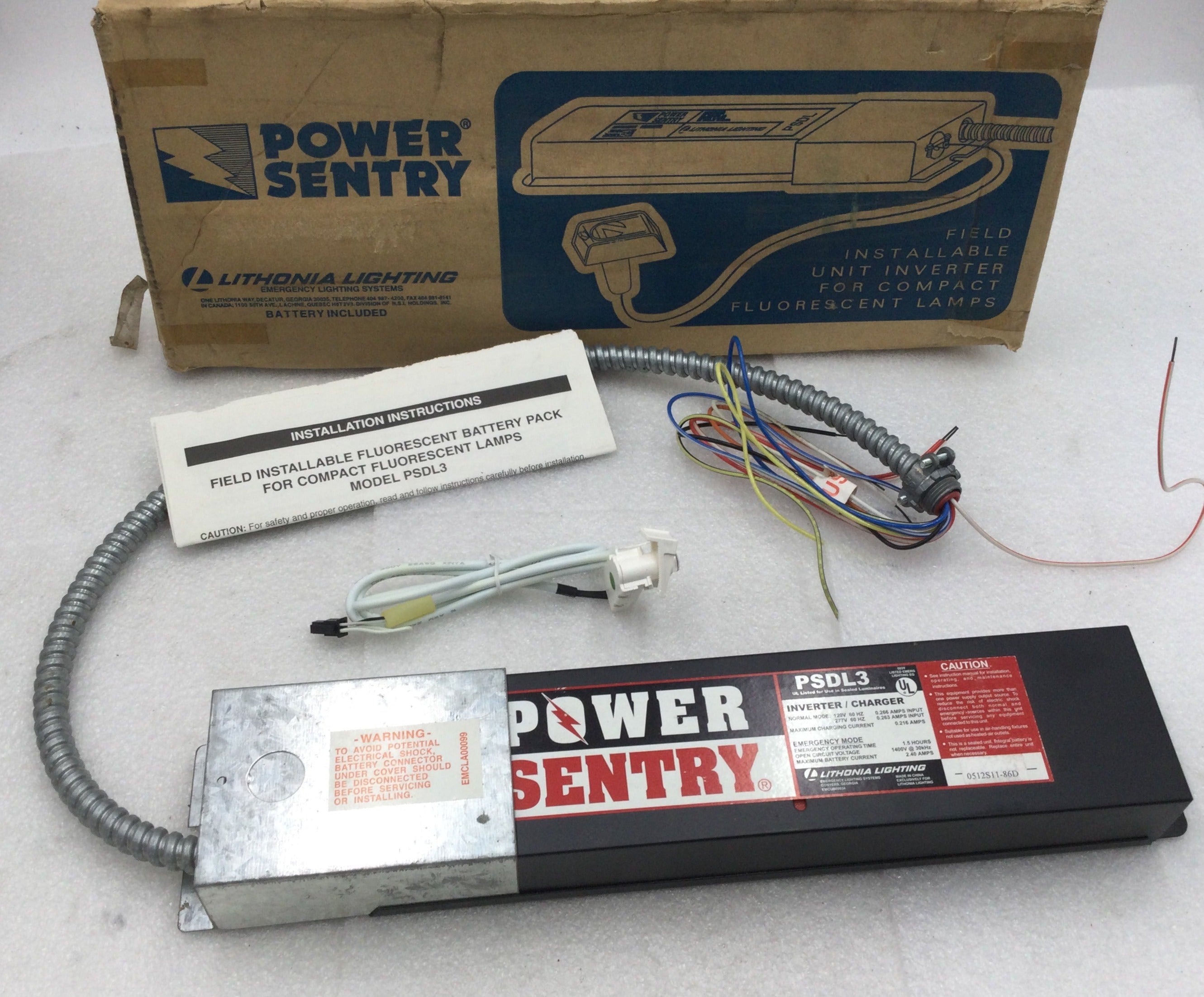 Lithonia Lighting PSDL3 Power Sentry Emergency Ballast for Compact Flu