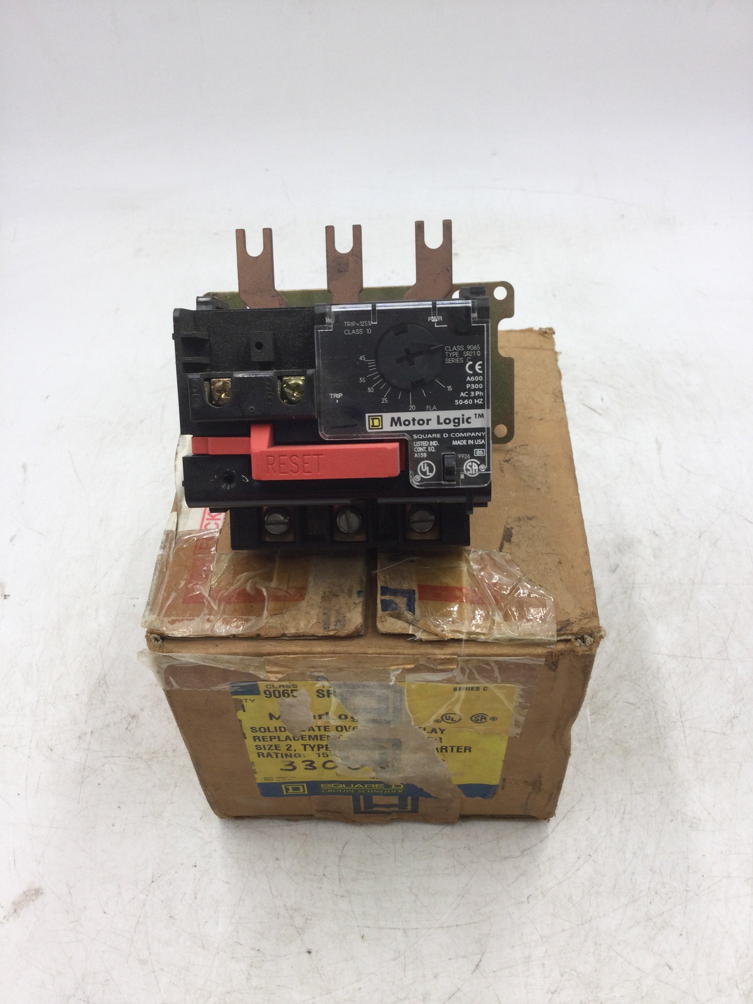 Square D 9065 Type SR210 Motor Logic Overload Relay Module 15-45 Amps