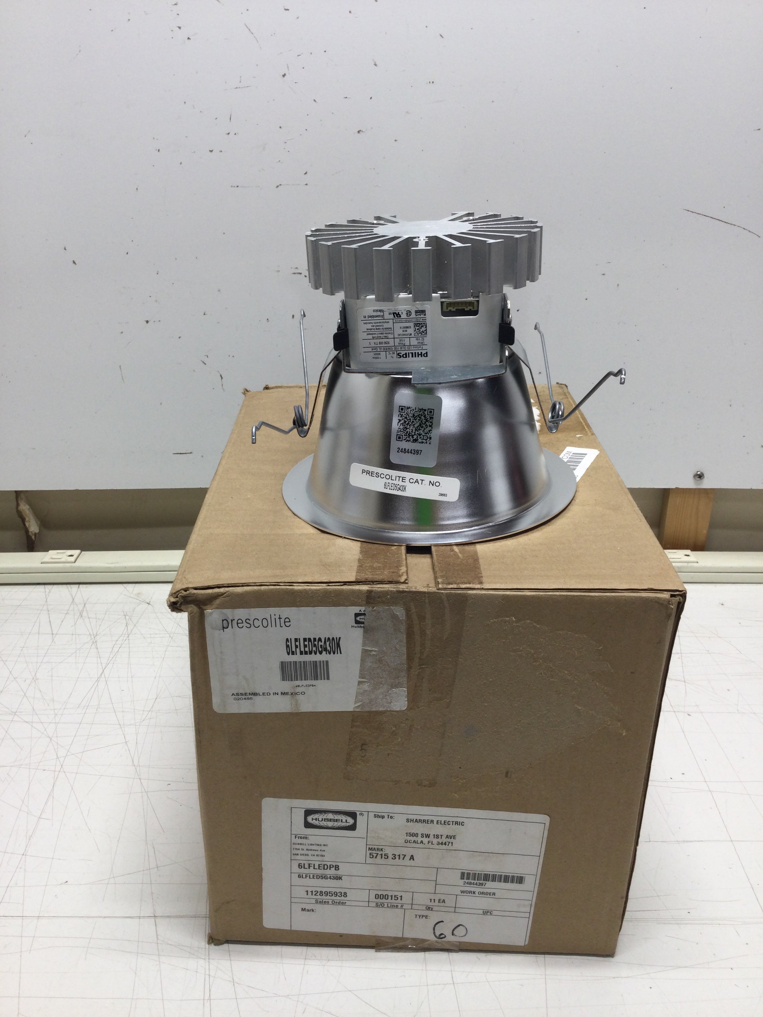 Hubbell Prescolite 6LFLED5G430K 6" Liteframe LED Downlight 2000 Lumen