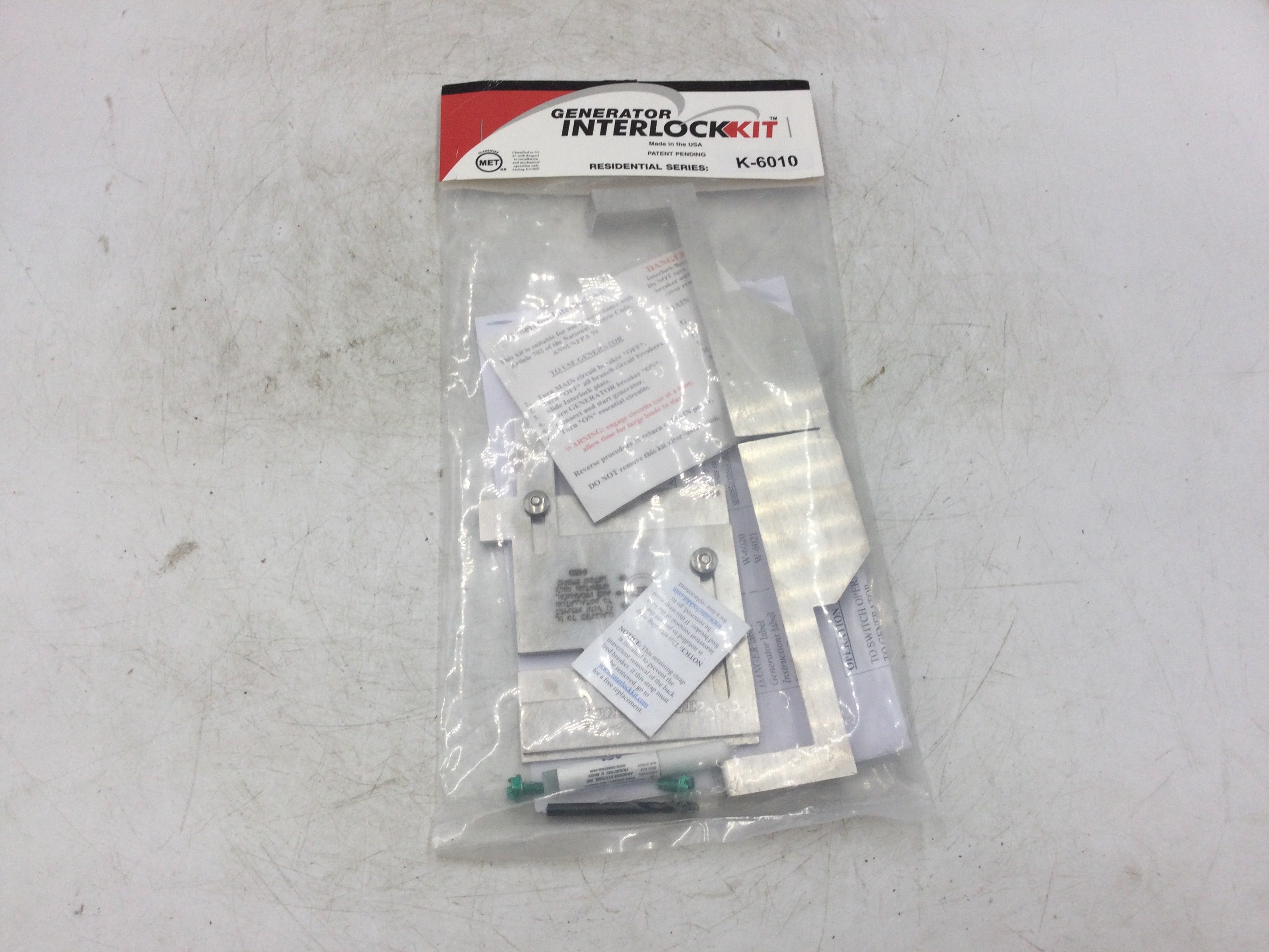 Generator Interlock Kit K-6010 Residential Series